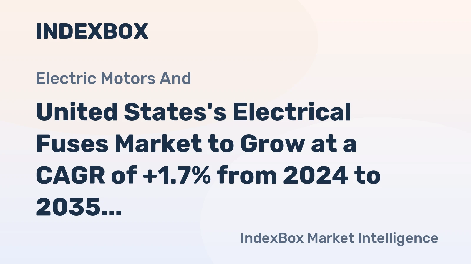 United States's Electrical Fuses Market to Grow at a CAGR of +1.7% from 2024 to 2035