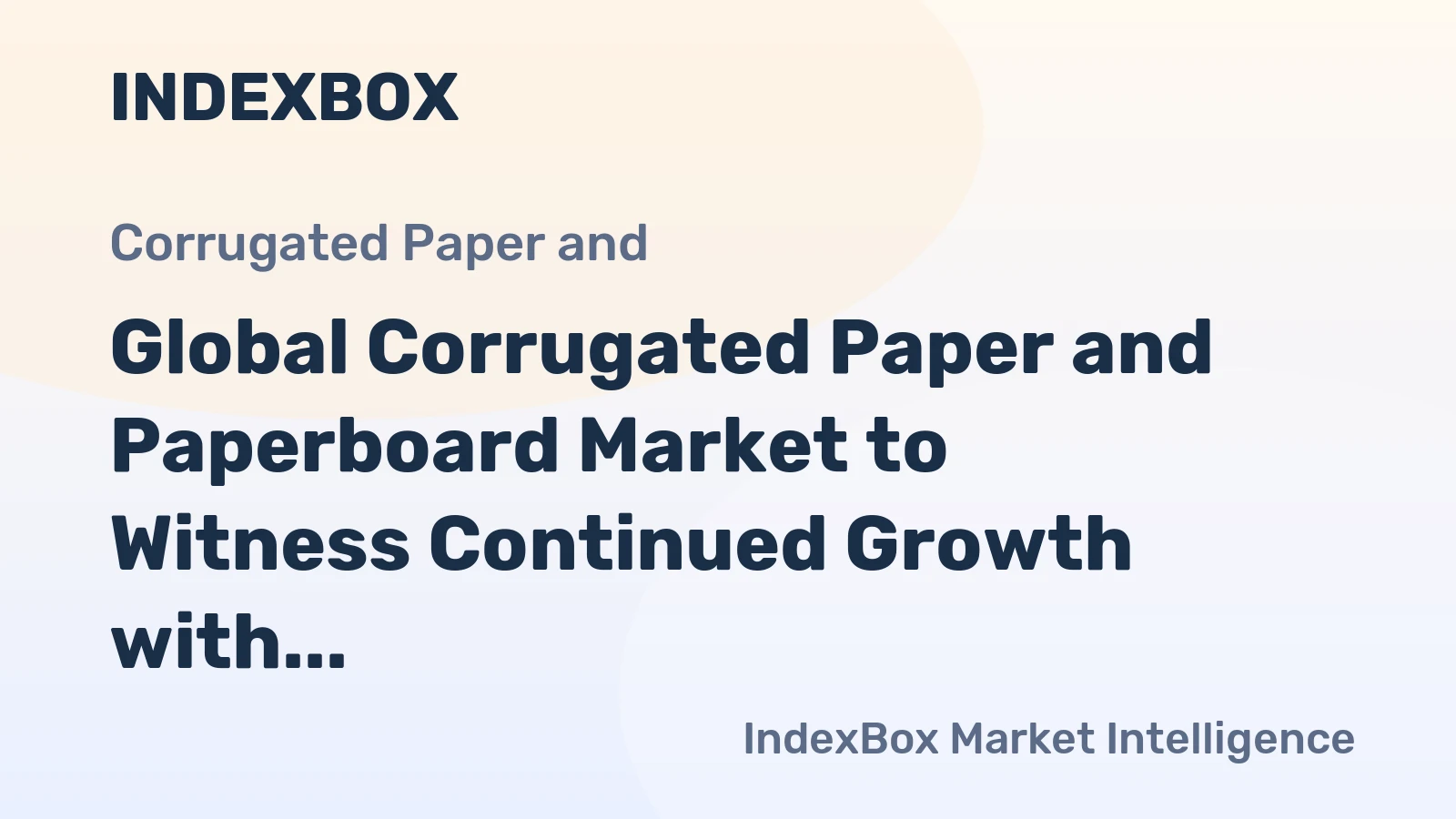 Global Corrugated Paper and Paperboard Market to Witness Continued Growth with CAGR of 1.8% from 2024-2035