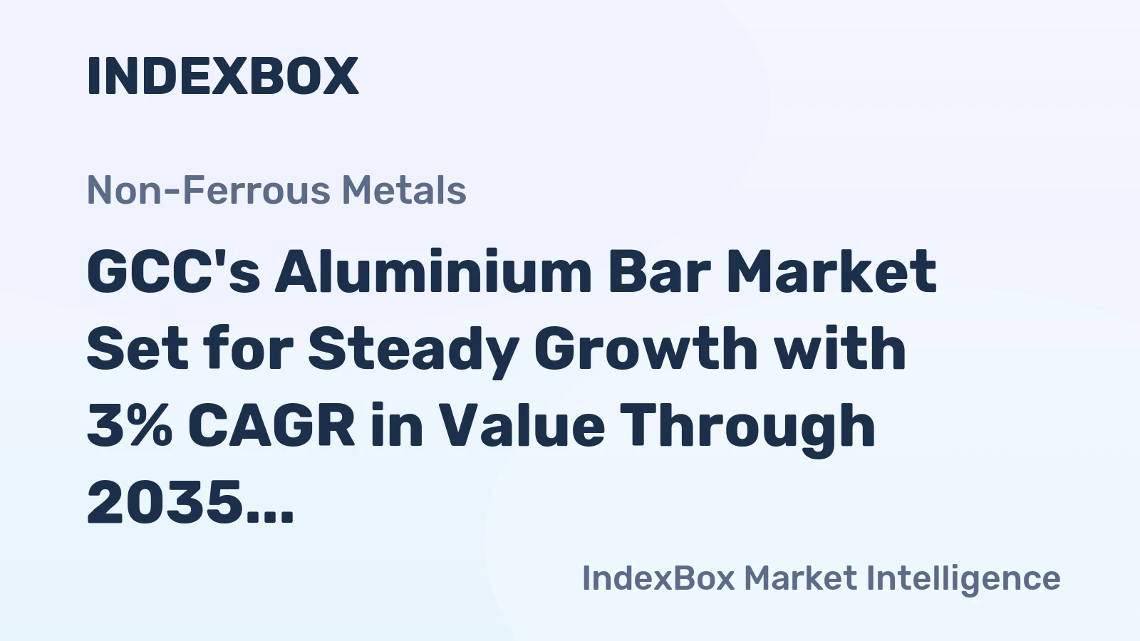 GCC's Aluminium Bar Market Set for Steady Growth with 3% CAGR in Value Through 2035
