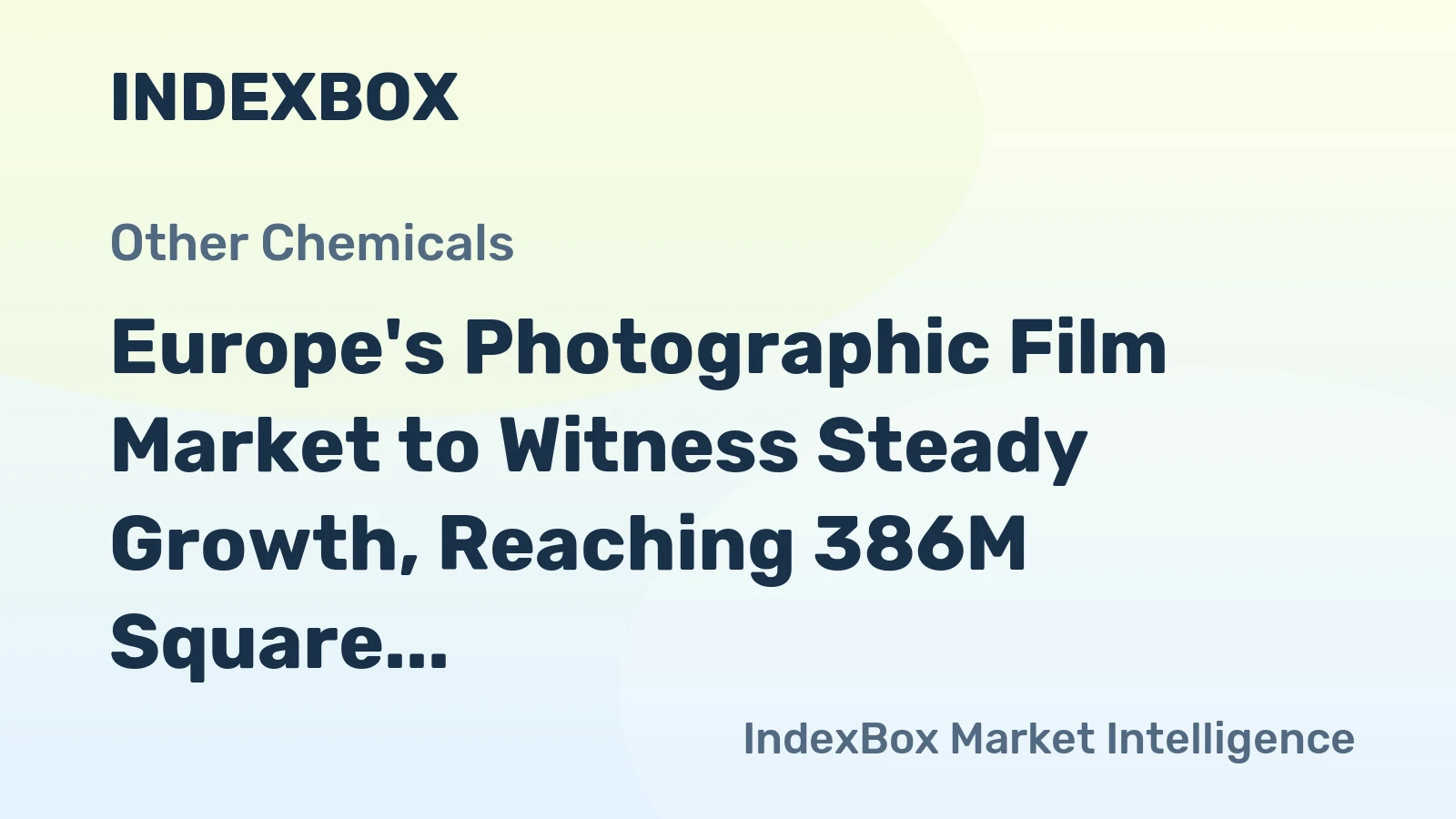 Europe's Photographic Film Market to Witness Steady Growth, Reaching 386M Square Meters in Volume and $3.2B in Value by 2035
