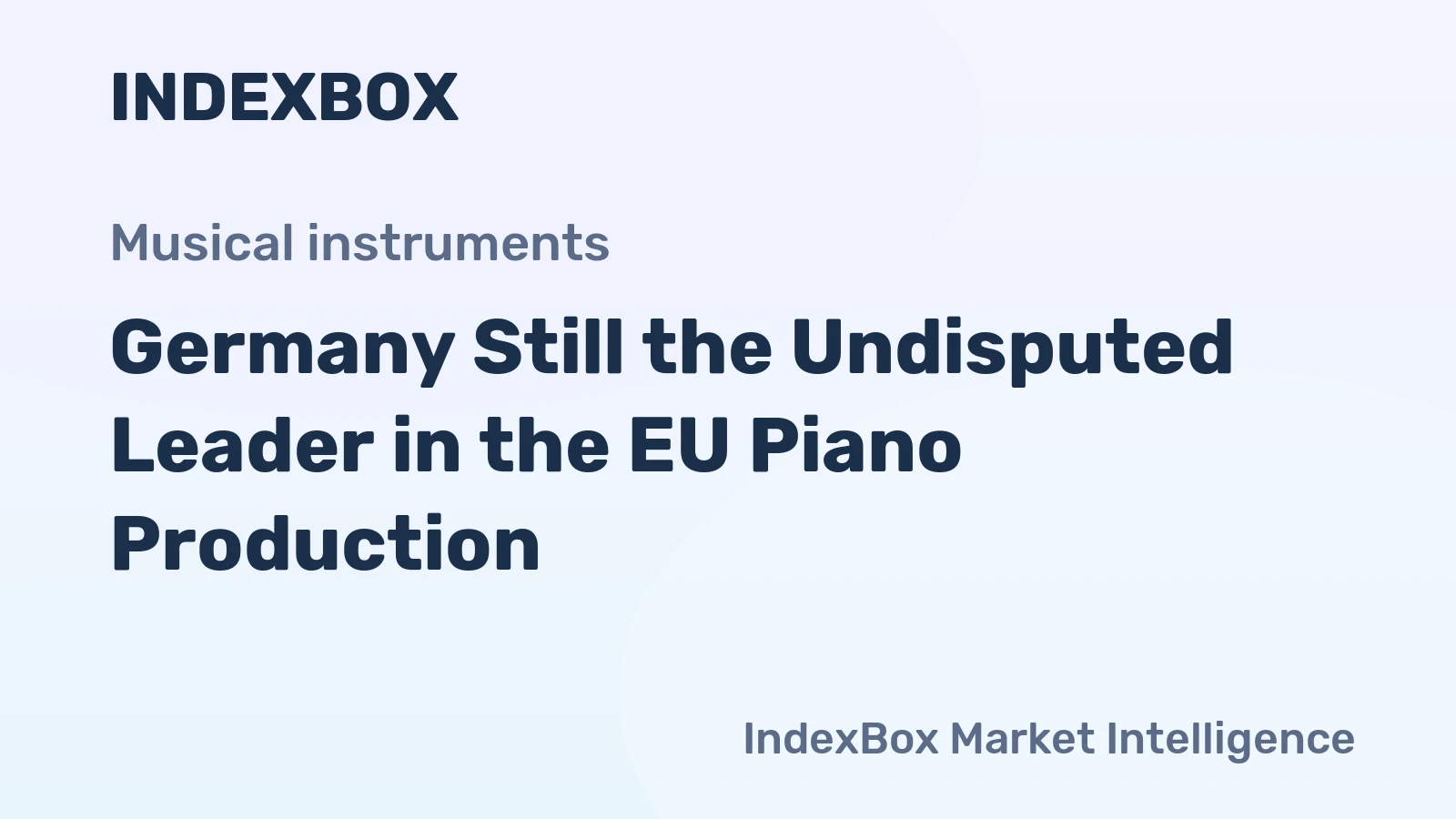 Germany Still the Undisputed Leader in the EU Piano Production