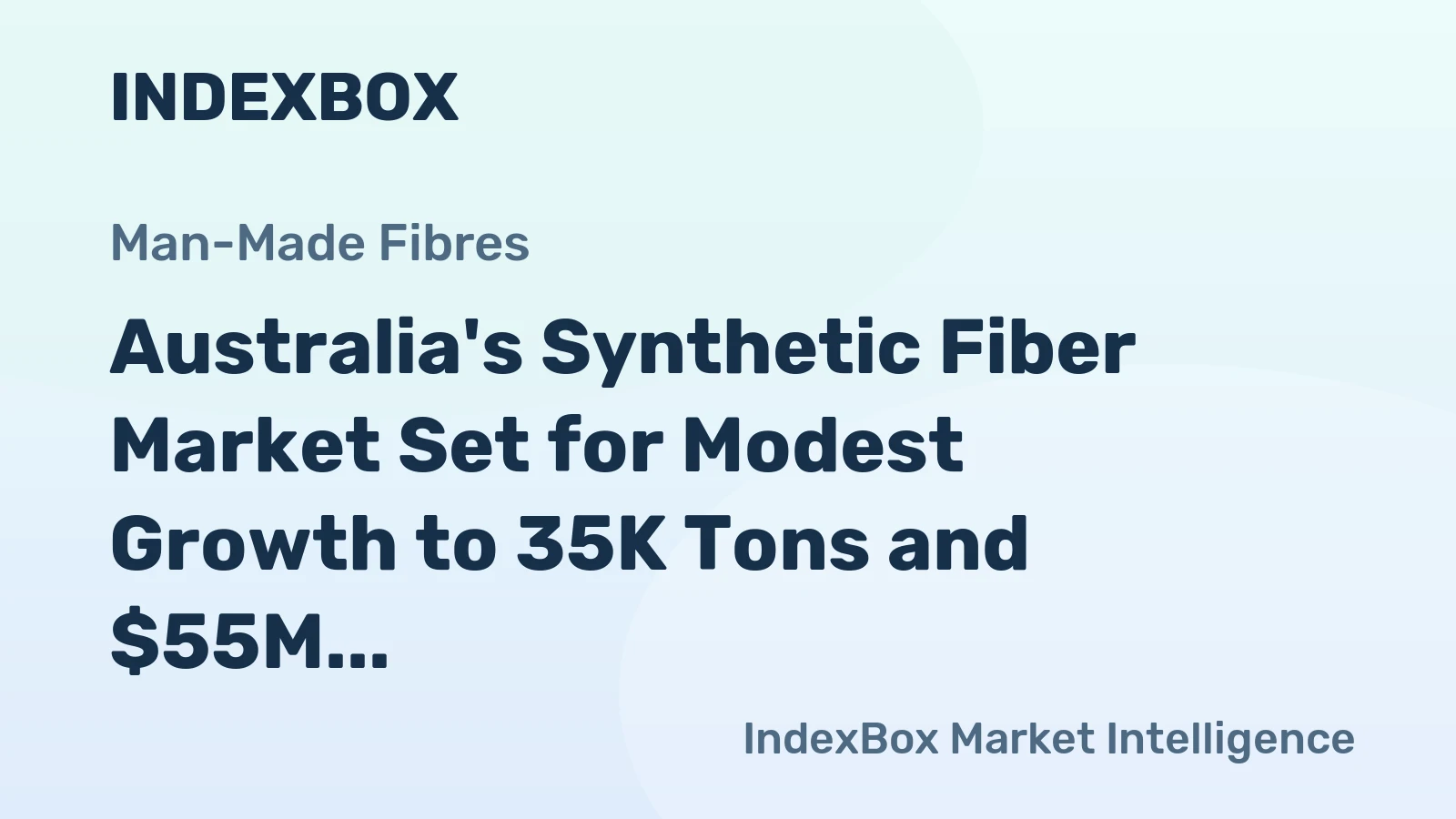 Australia's Synthetic Fiber Market Set for Modest Growth to 35K Tons and $55M