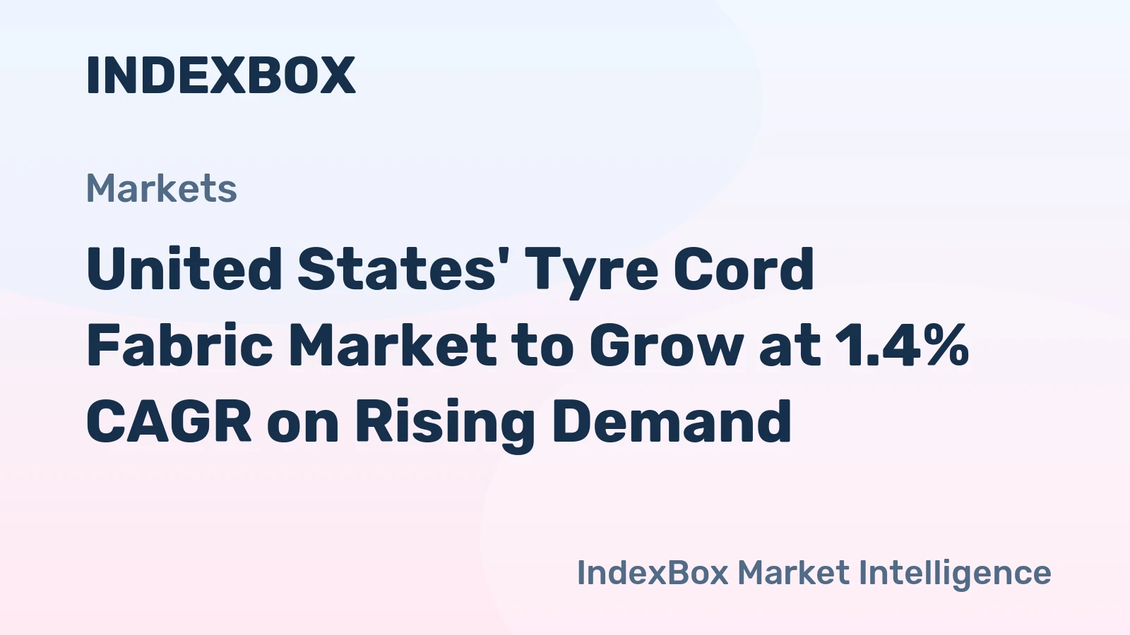 United States' Tyre Cord Fabric Market to Grow at 1.4% CAGR on Rising Demand