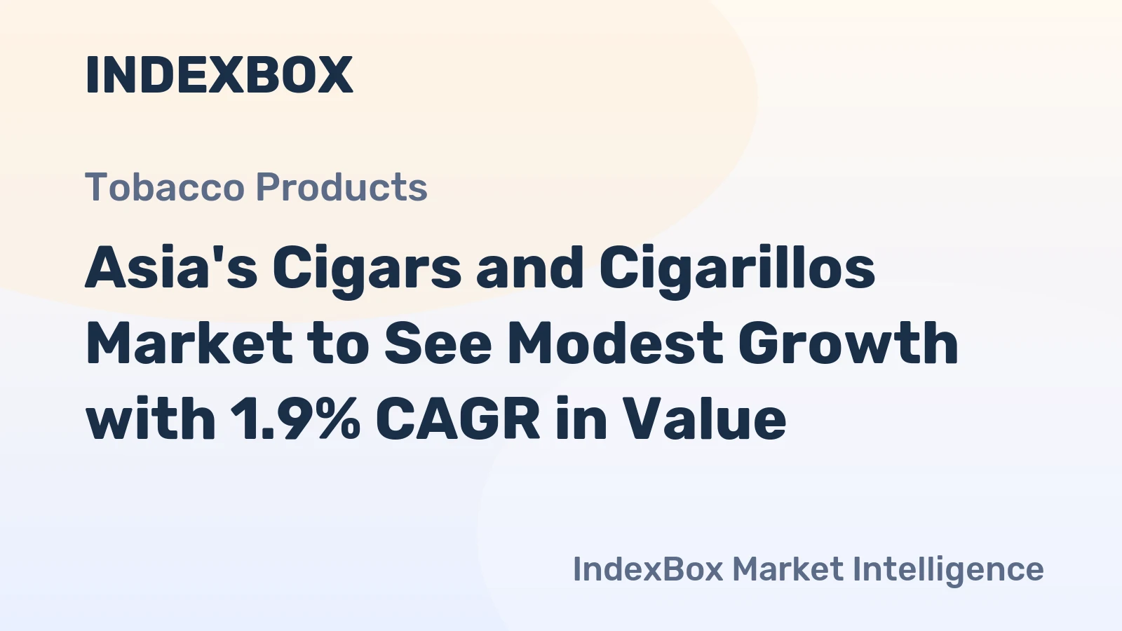 Asia's Cigars and Cigarillos Market to See Modest Growth with 1.9% CAGR in Value