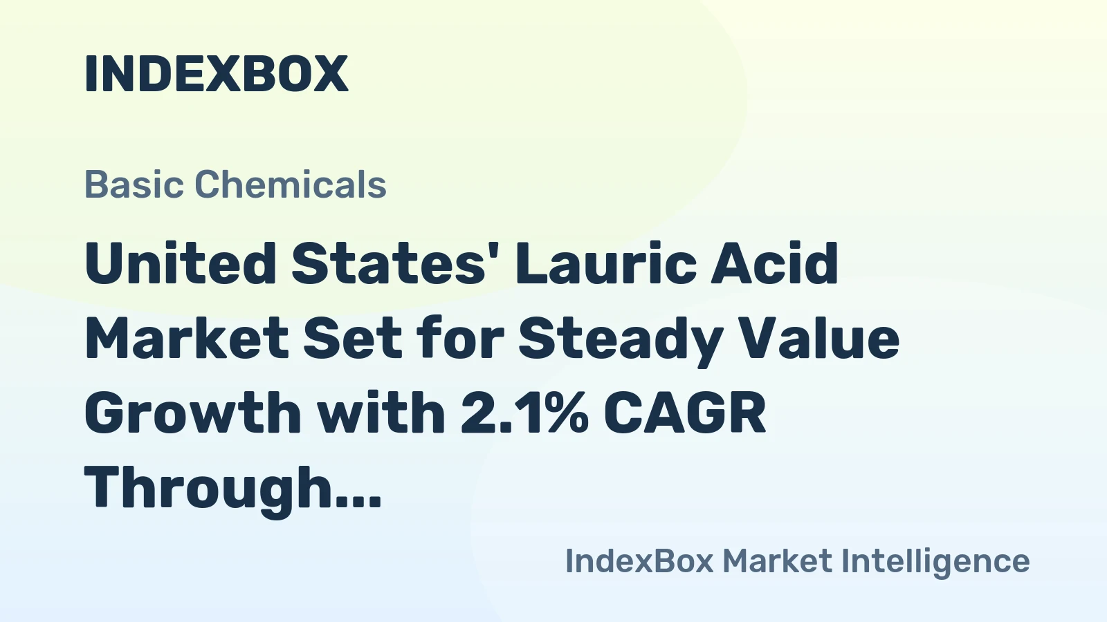 United States' Lauric Acid Market Set for Steady Value Growth with 2.1% CAGR Through 2035