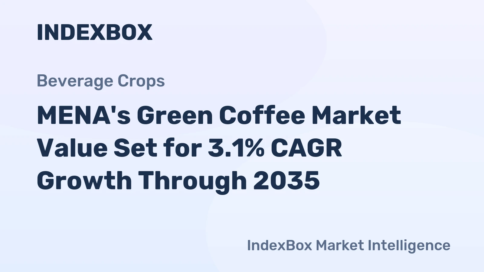 MENA's Green Coffee Market Value Set for 3.1% CAGR Growth Through 2035