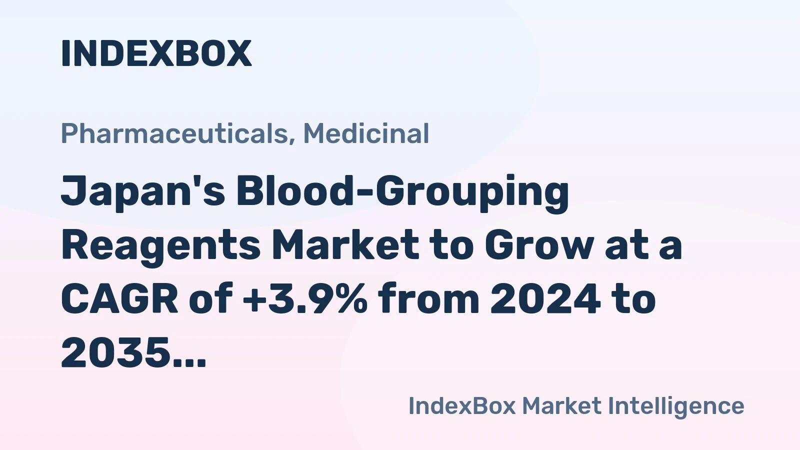 Japan's Blood-Grouping Reagents Market to Grow at a CAGR of +3.9% from 2024 to 2035, Reaching $32M