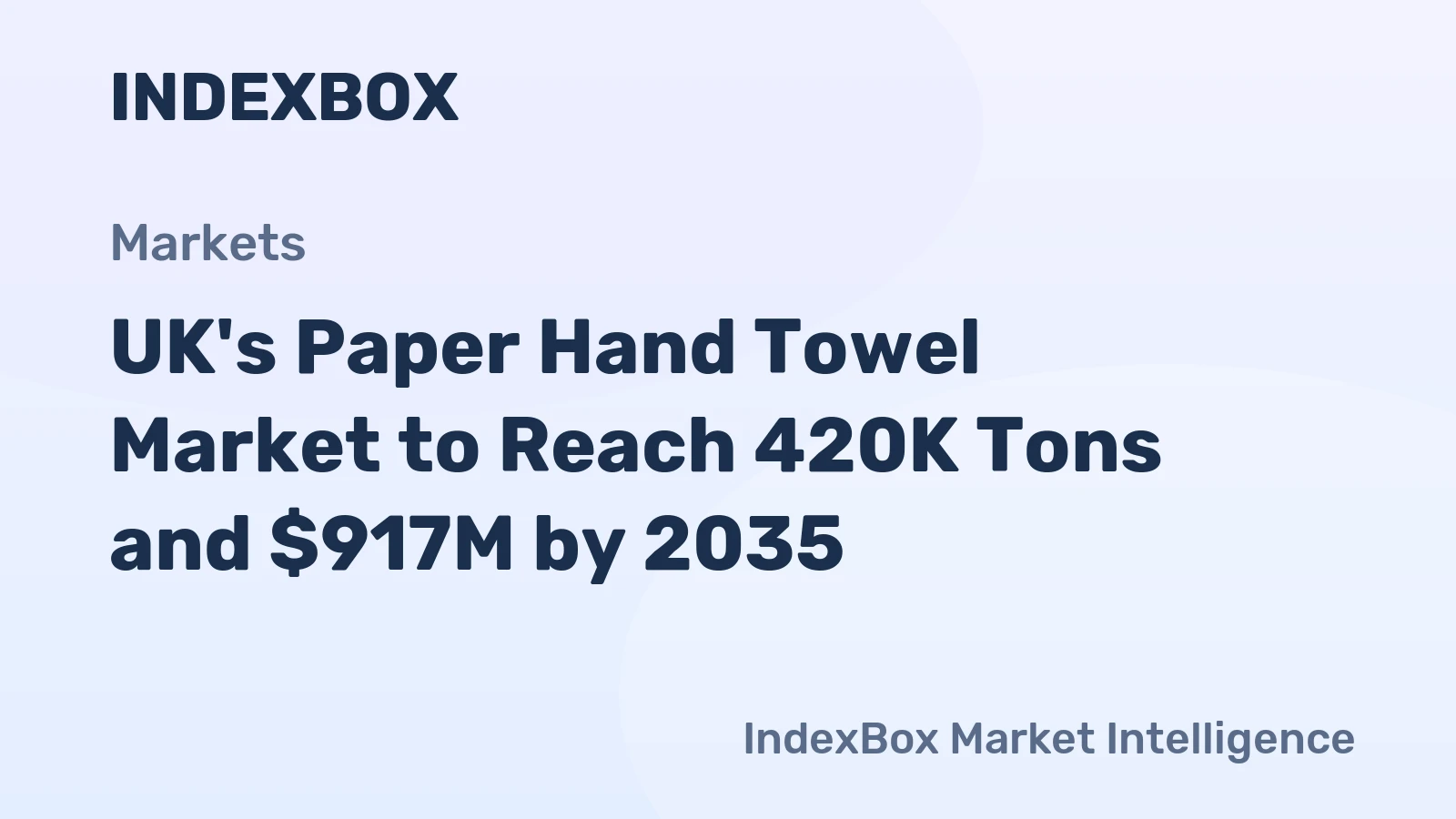 UK's Paper Hand Towel Market to Reach 420K Tons and $917M by 2035