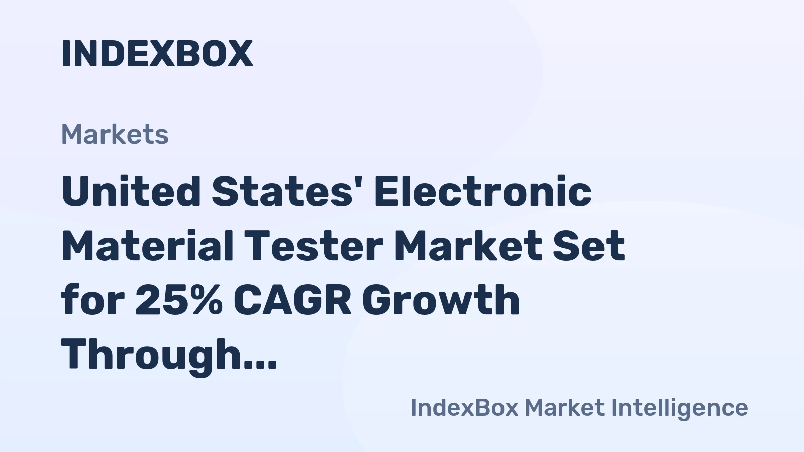 United States' Electronic Material Tester Market Set for 25% CAGR Growth Through 2035