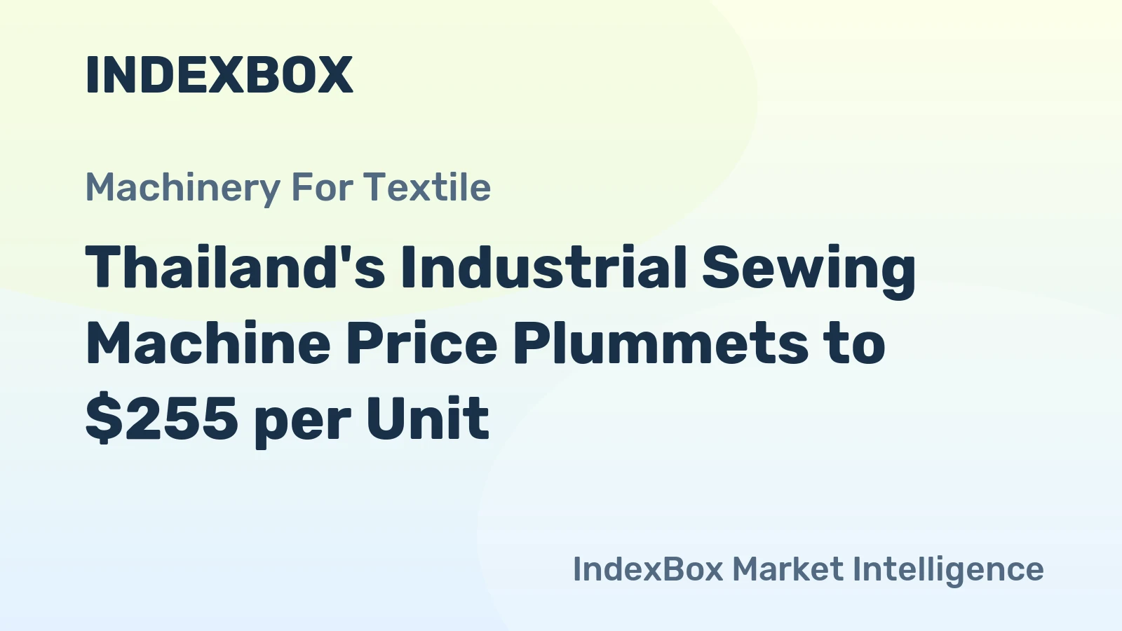 Thailand's Industrial Sewing Machine Price Plummets to $255 per Unit