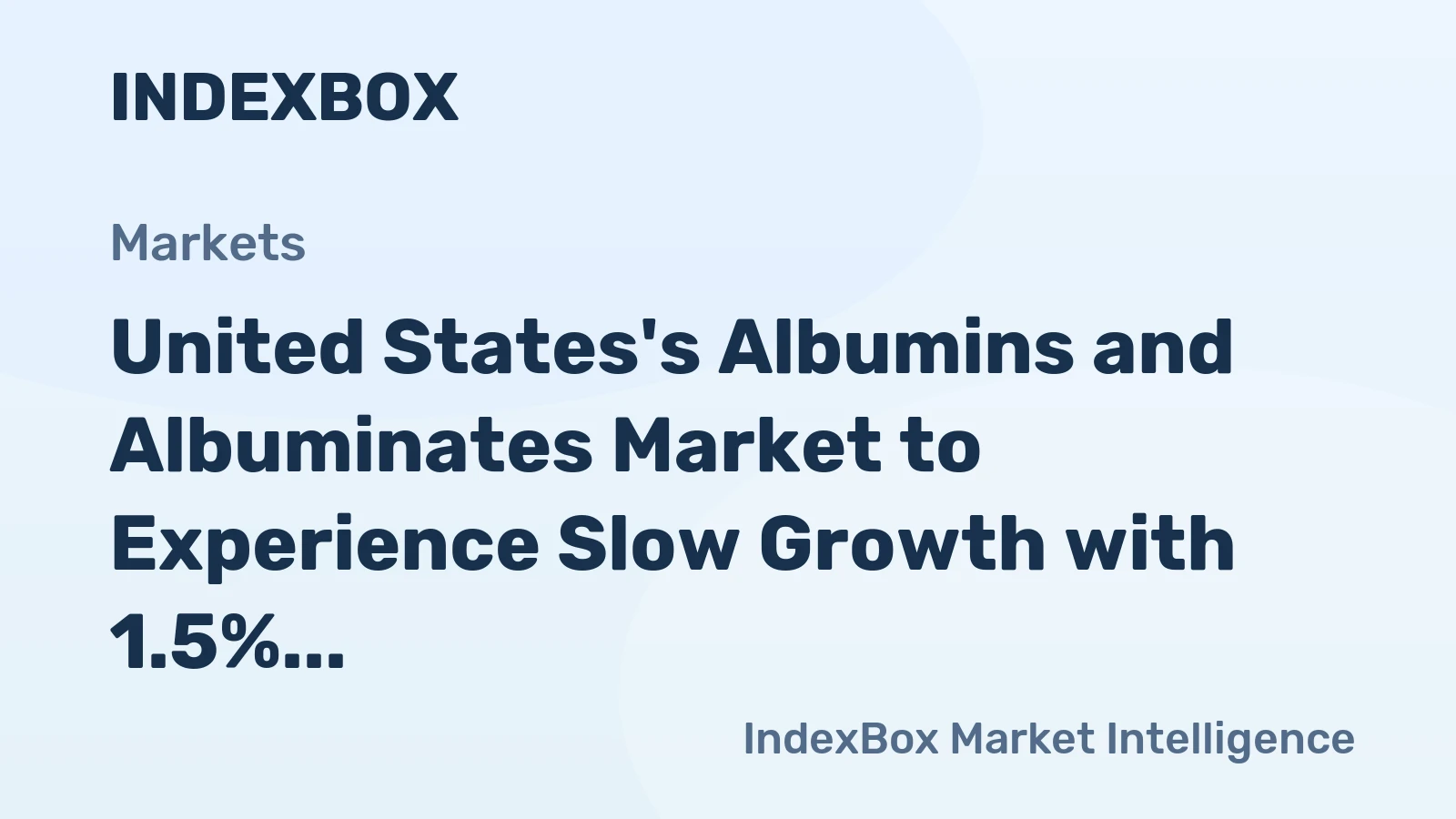 United States's Albumins and Albuminates Market to Experience Slow Growth with 1.5% CAGR from 2024 to 2035