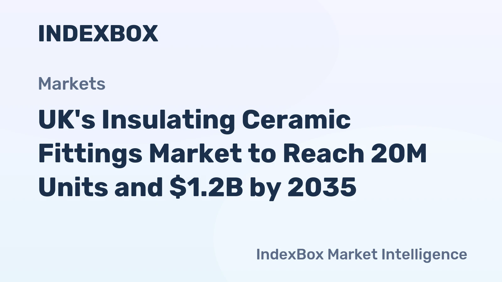 UK's Insulating Ceramic Fittings Market to Reach 20M Units and $1.2B by 2035