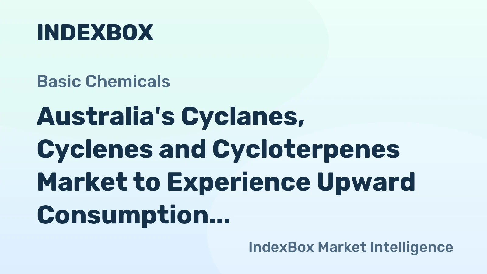 Australia's Cyclanes, Cyclenes and Cycloterpenes Market to Experience Upward Consumption Trend with Market Volume Reaching 534 tons by 2035