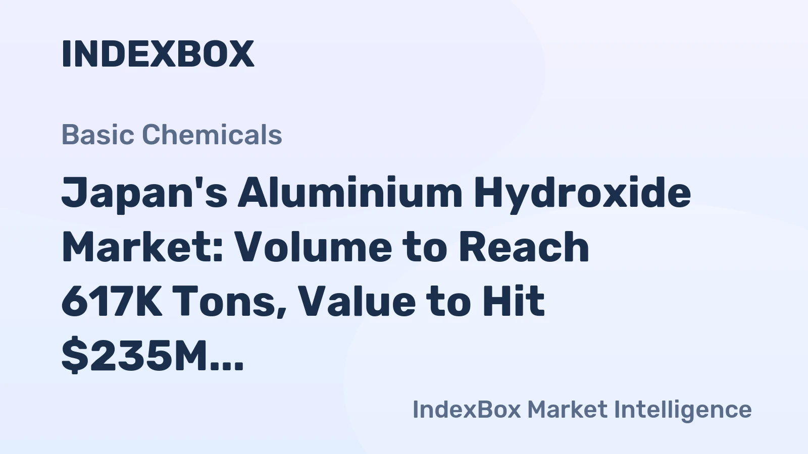 Japan's Aluminium Hydroxide Market: Volume to Reach 617K Tons, Value to Hit $235M by 2035