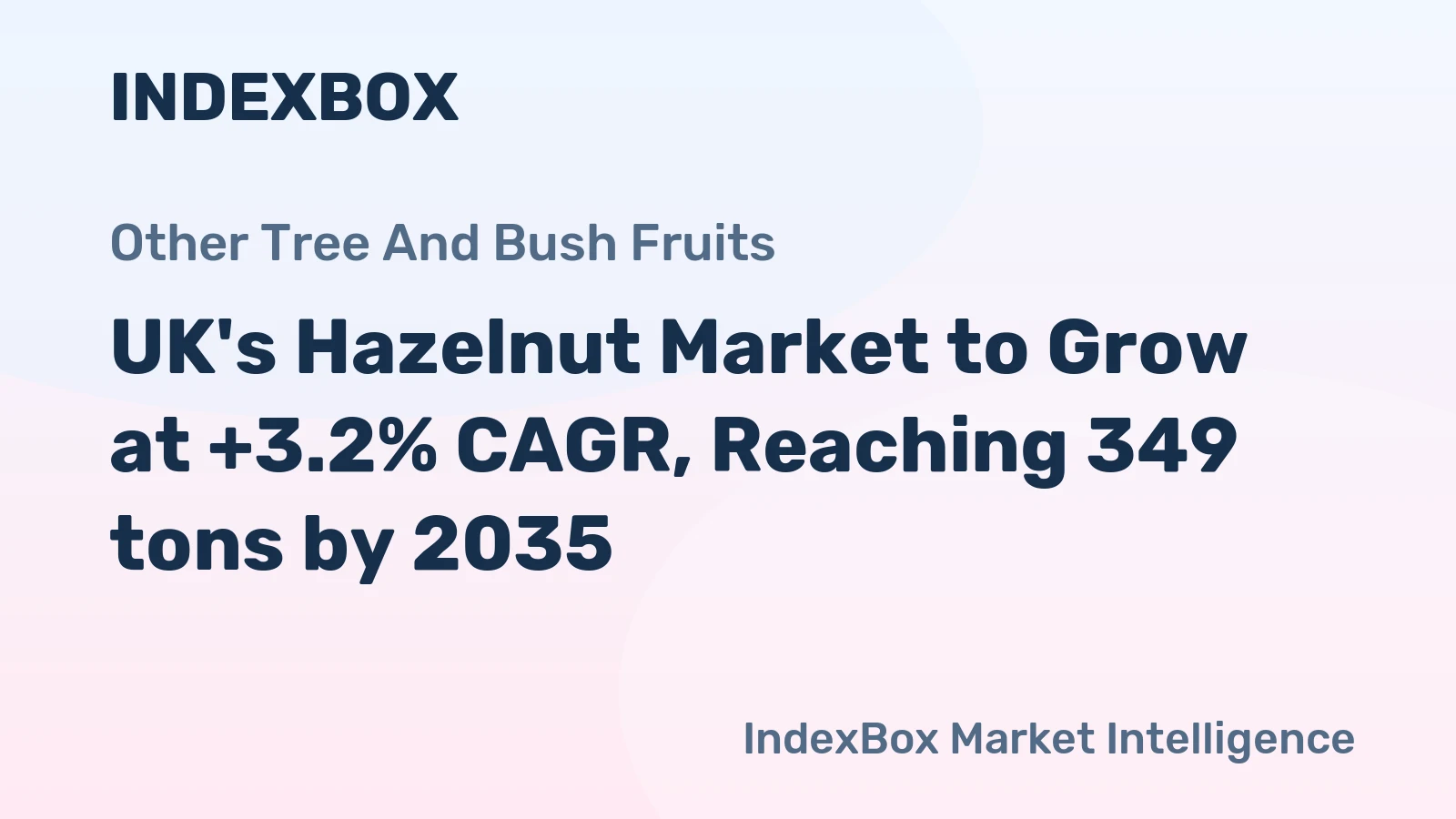UK's Hazelnut Market to Grow at +3.2% CAGR, Reaching 349 tons by 2035