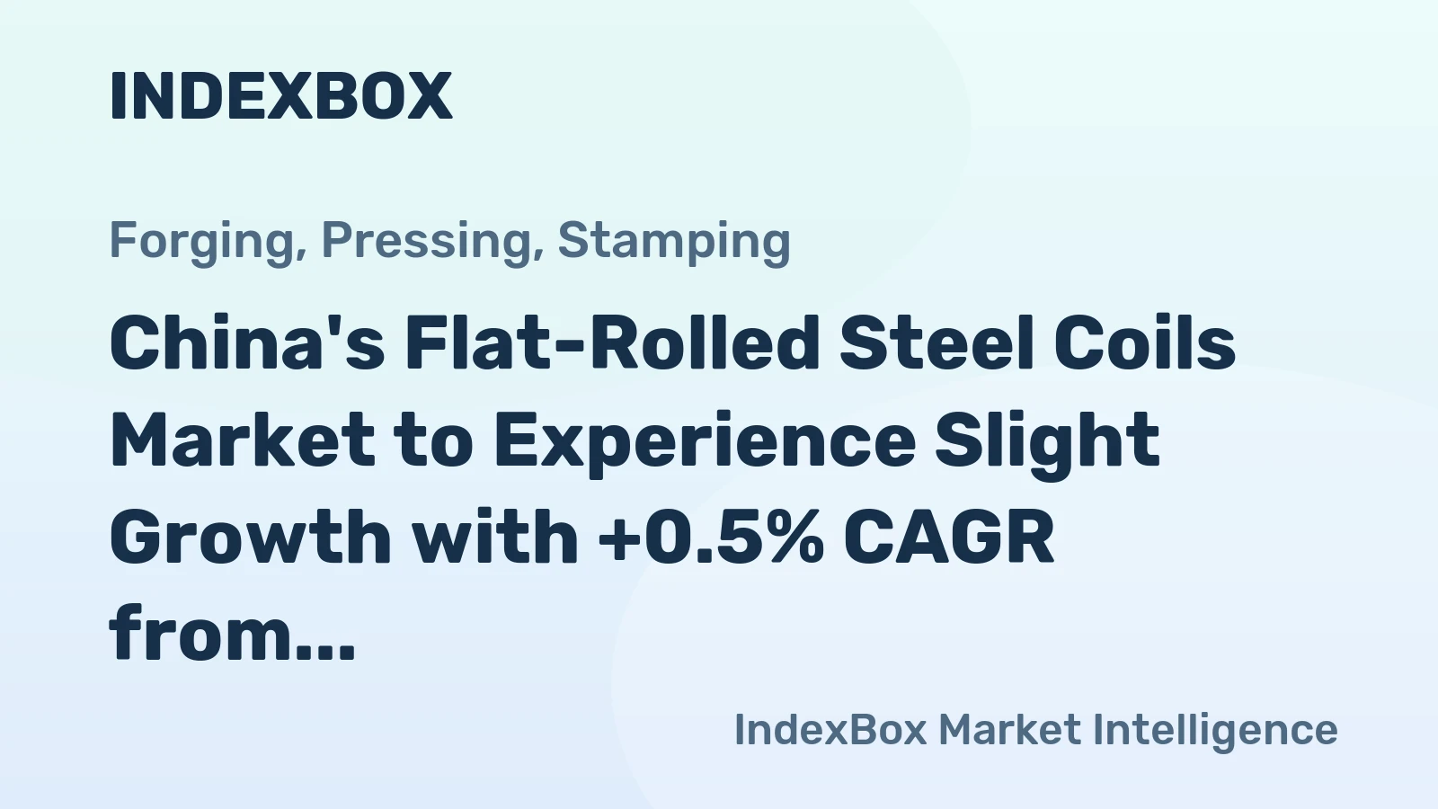 China's Flat-Rolled Steel Coils Market to Experience Slight Growth with +0.5% CAGR from 2024 to 2035