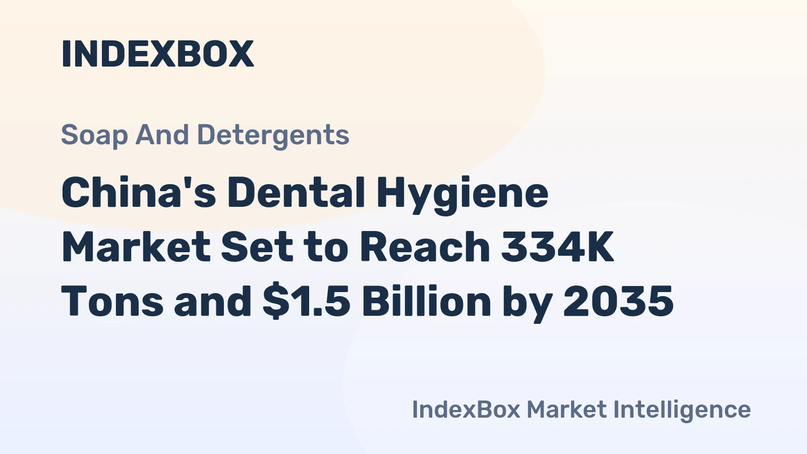 China's Dental Hygiene Market Set to Reach 334K Tons and $1.5 Billion by 2035