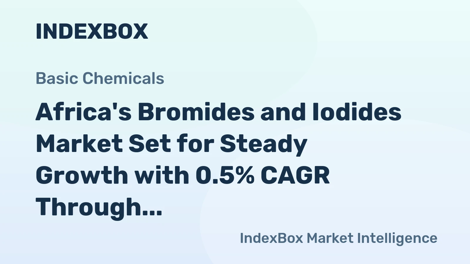 Africa's Bromides and Iodides Market Set for Steady Growth with 0.5% CAGR Through 2035
