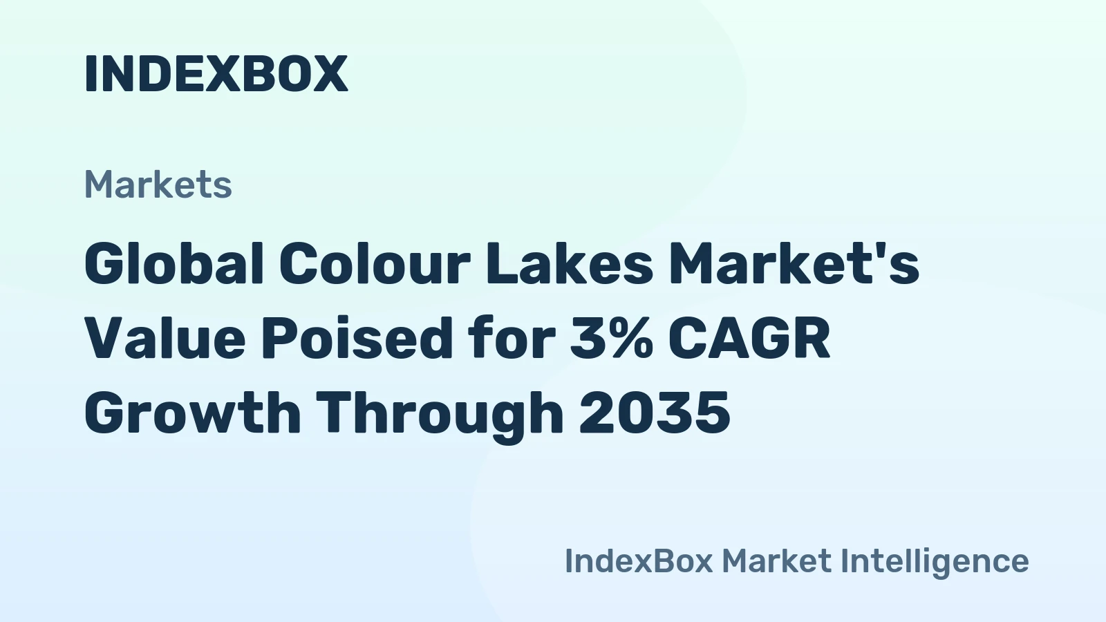 Global Colour Lakes Market's Value Poised for 3% CAGR Growth Through 2035