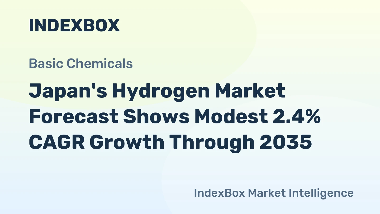 Japan's Hydrogen Market Forecast Shows Modest 2.4% CAGR Growth Through 2035
