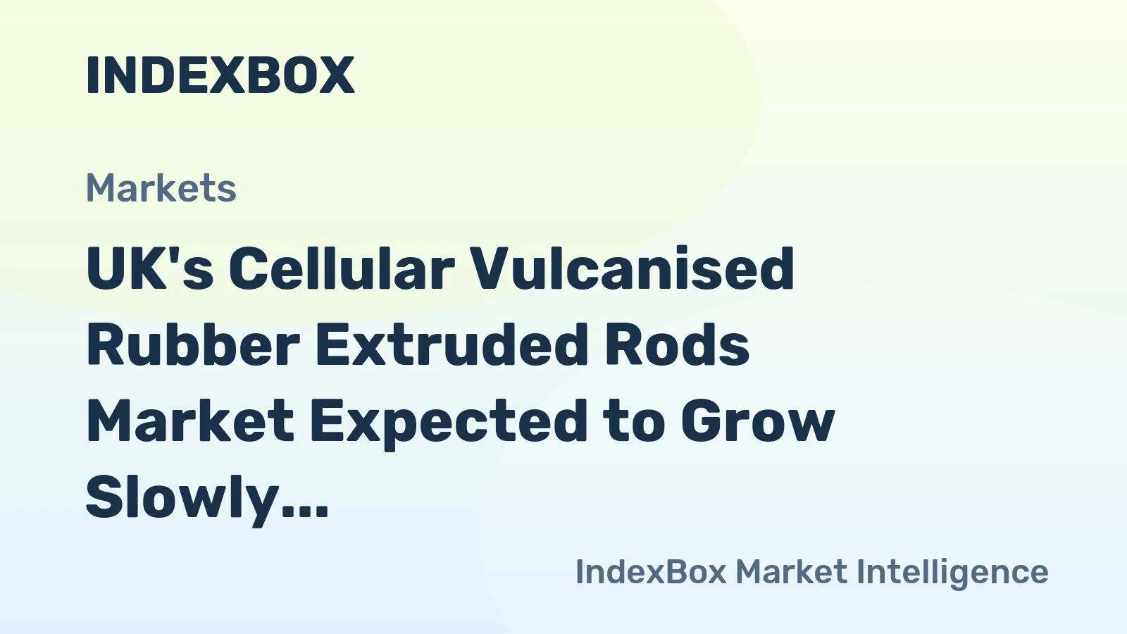 UK's Cellular Vulcanised Rubber Extruded Rods Market Expected to Grow Slowly, Reaching 1.1K tons by 2035