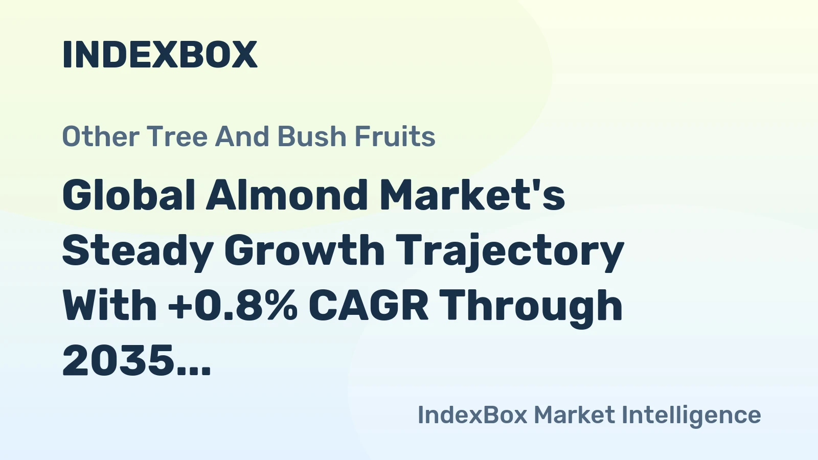 Global Almond Market's Steady Growth Trajectory With +0.8% CAGR Through 2035