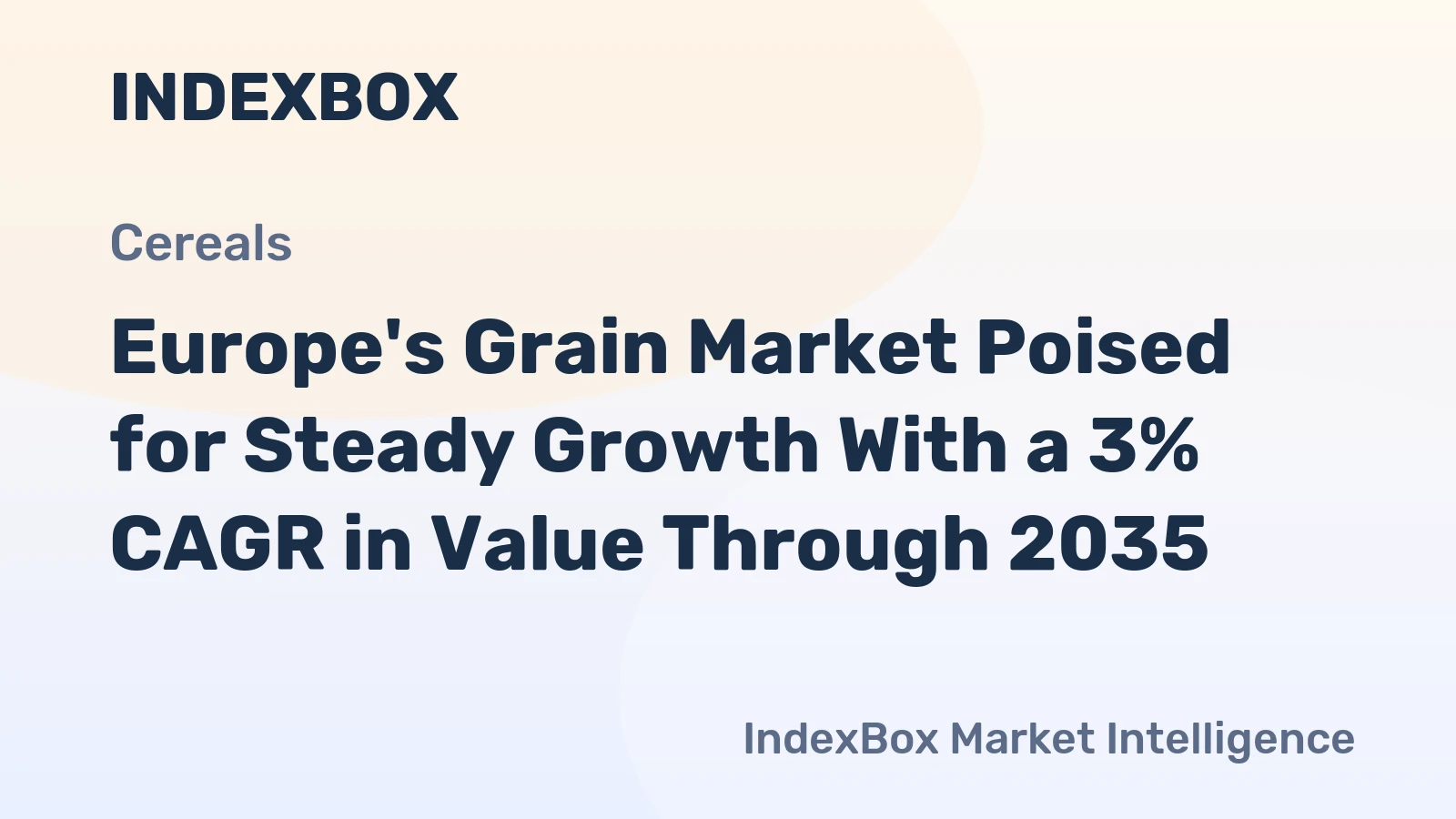 Europe's Grain Market Poised for Steady Growth With a 3% CAGR in Value Through 2035