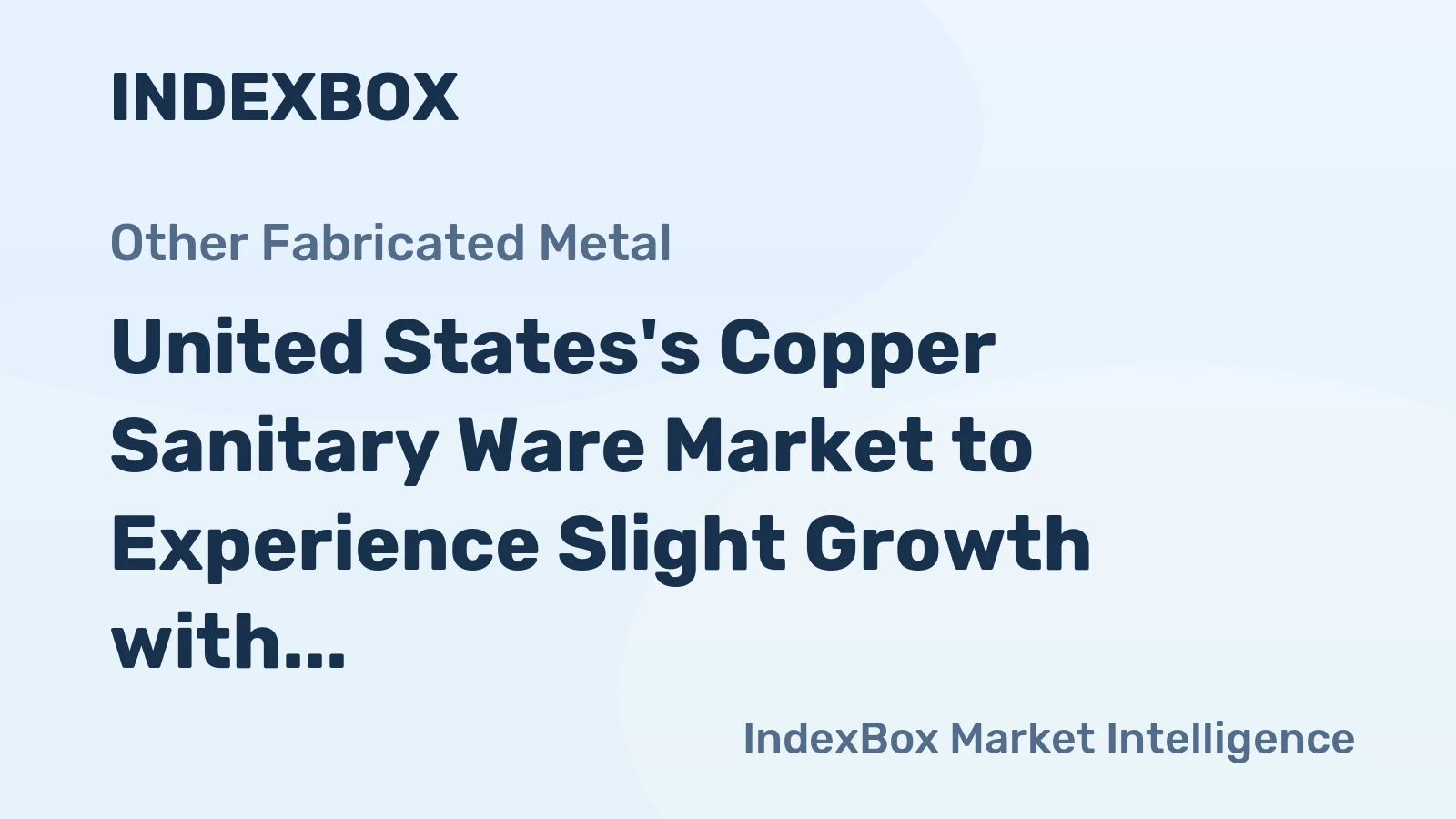 United States's Copper Sanitary Ware Market to Experience Slight Growth with +0.3% CAGR in Volume and +2.8% CAGR in Value from 2024 to 2035