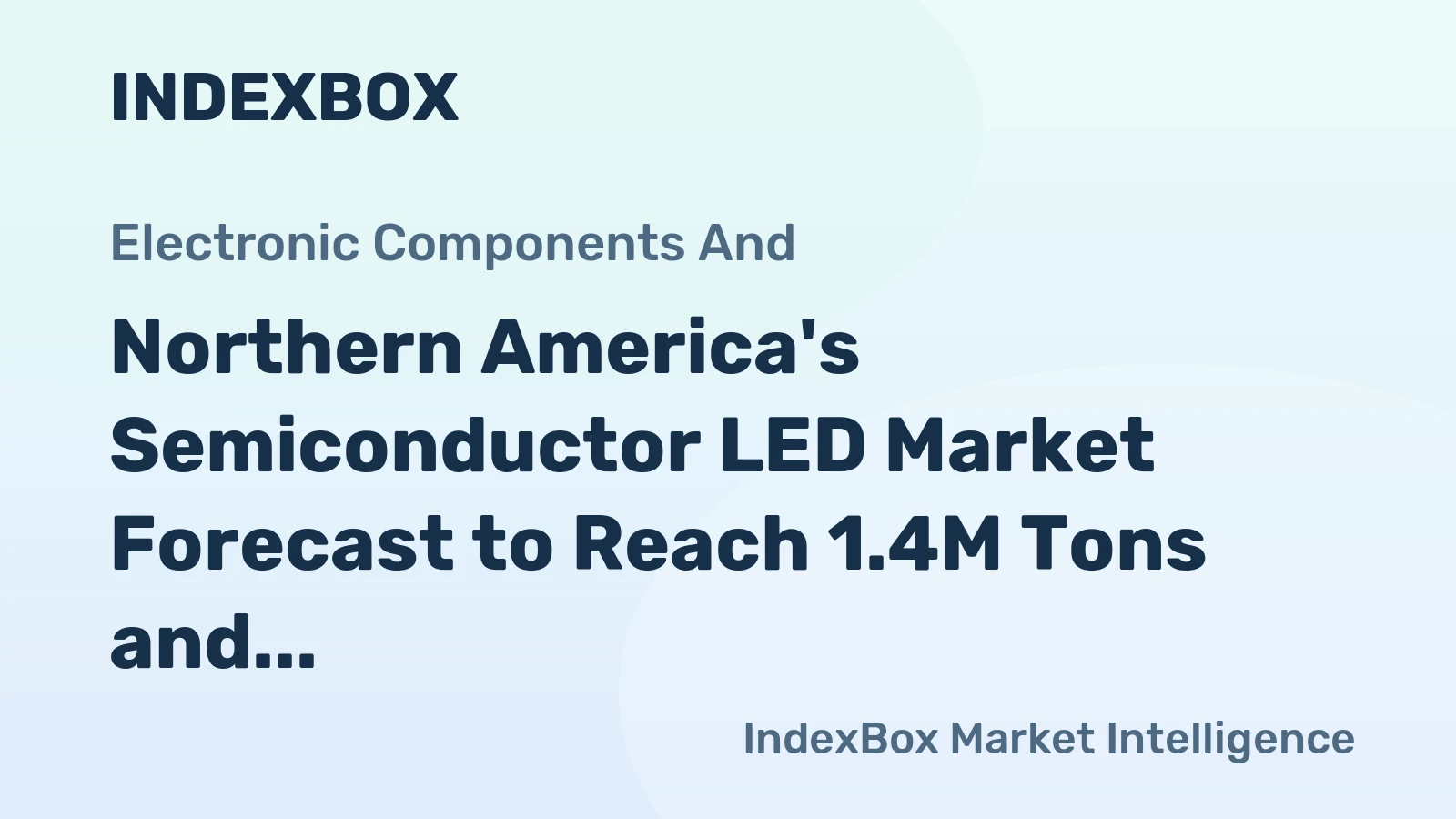Northern America's Semiconductor LED Market Forecast to Reach 1.4M Tons and $31.5B in Value by 2035