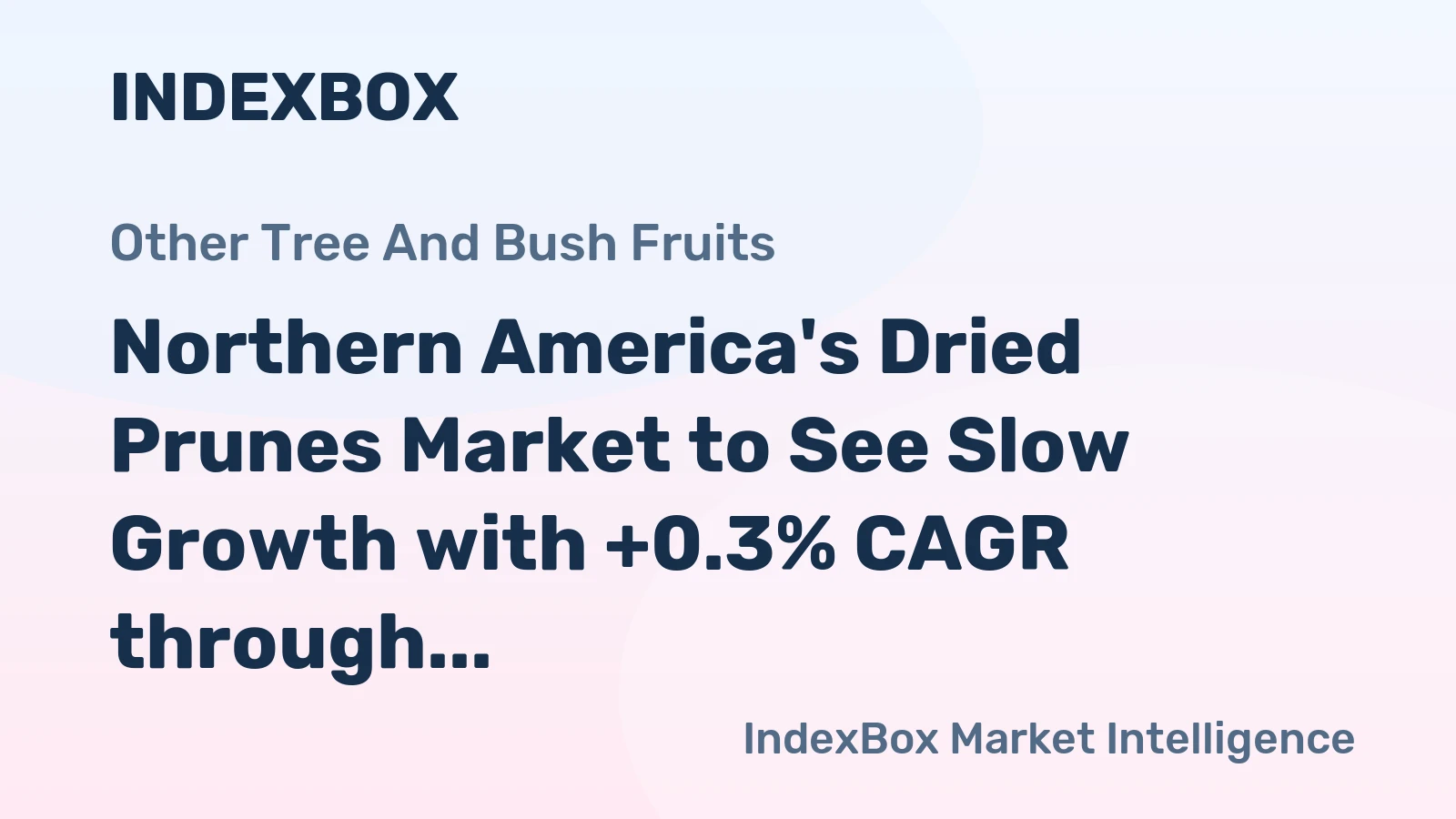 Northern America's Dried Prunes Market to See Slow Growth with +0.3% CAGR through 2035