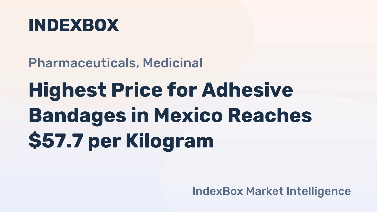 Highest Price for Adhesive Bandages in Mexico Reaches $57.7 per Kilogram