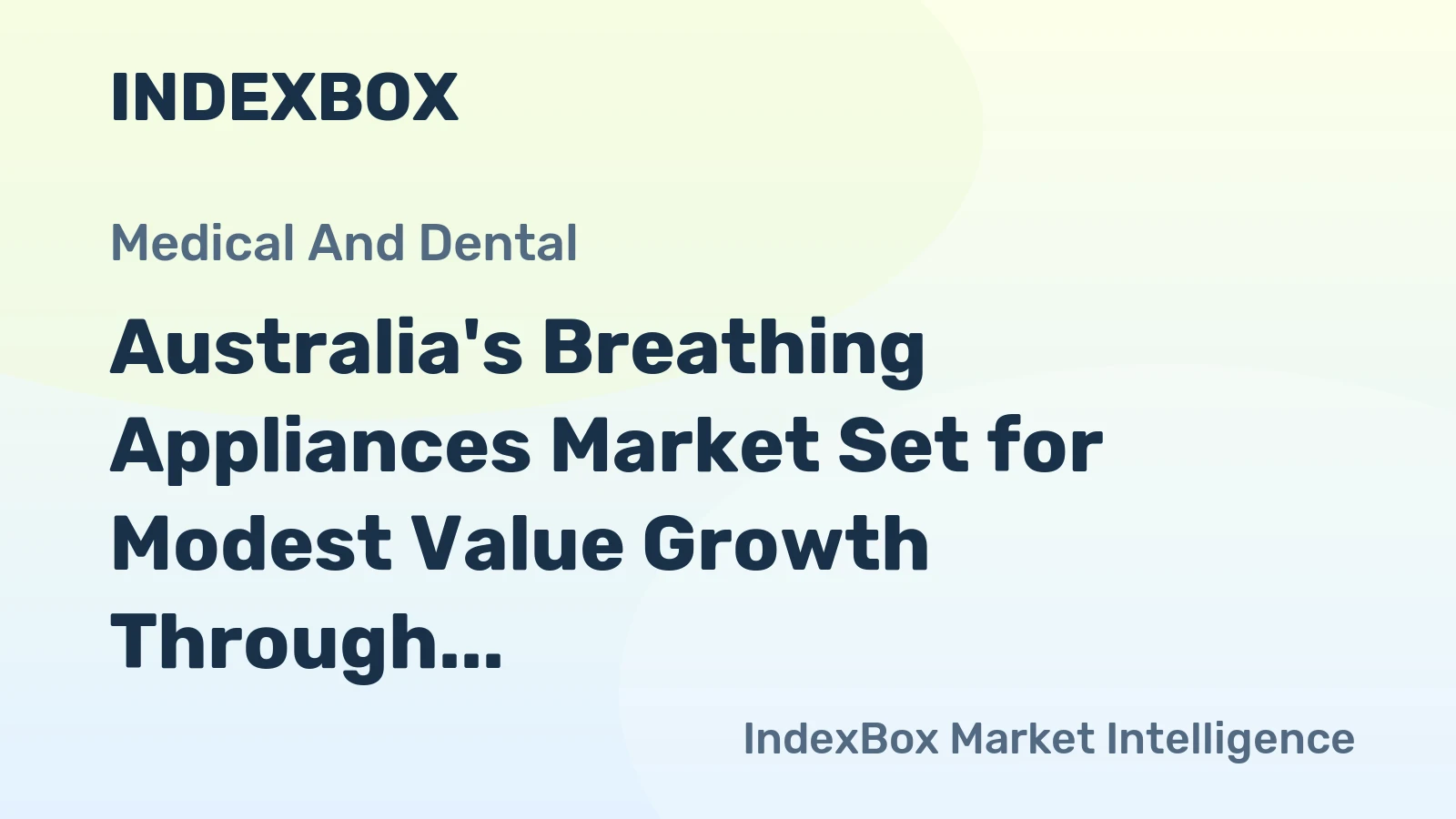 Australia's Breathing Appliances Market Set for Modest Value Growth Through 2035