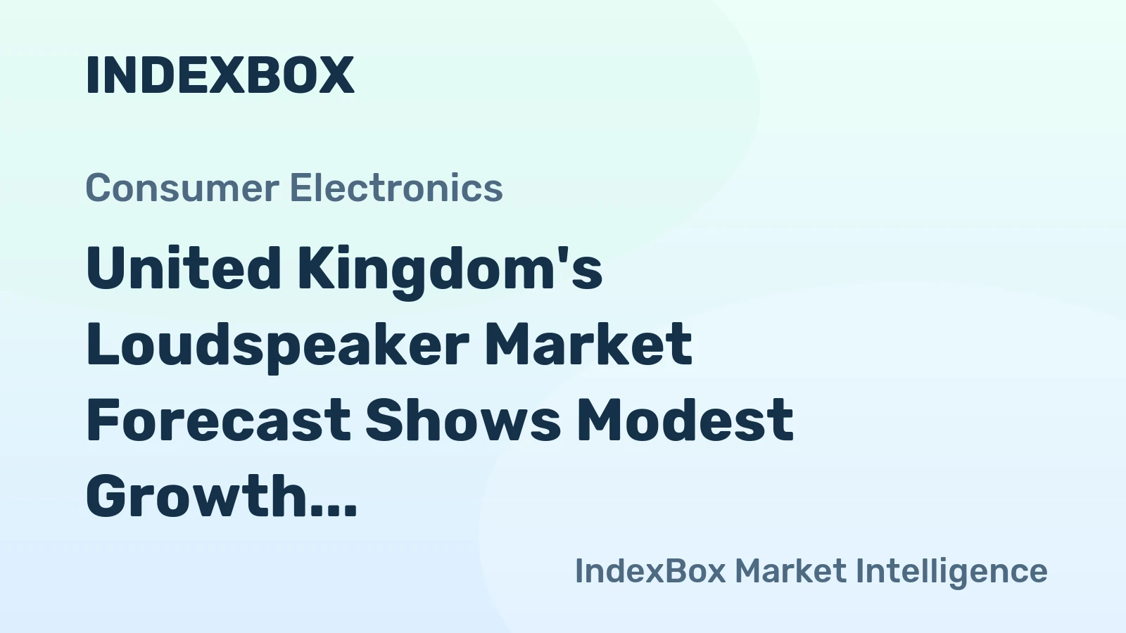 United Kingdom's Loudspeaker Market Forecast Shows Modest Growth With a 0.6% CAGR in Value