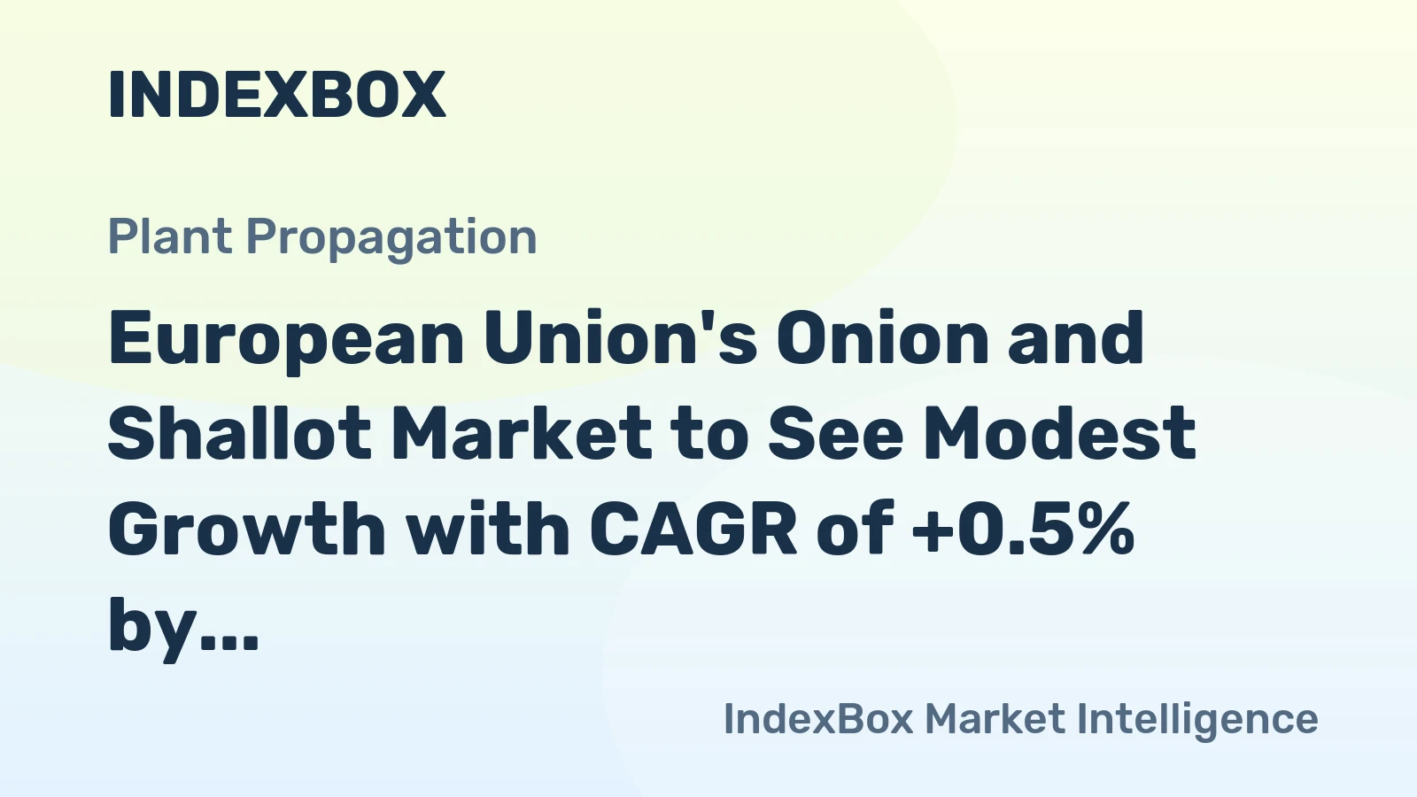 European Union's Onion and Shallot Market to See Modest Growth with CAGR of +0.5% by 2035