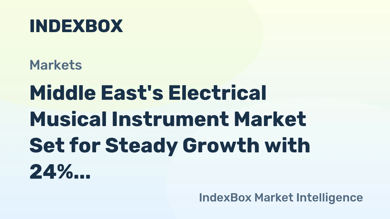 Middle East's Electrical Musical Instrument Market Set for Steady Growth with 24% CAGR Through 2035