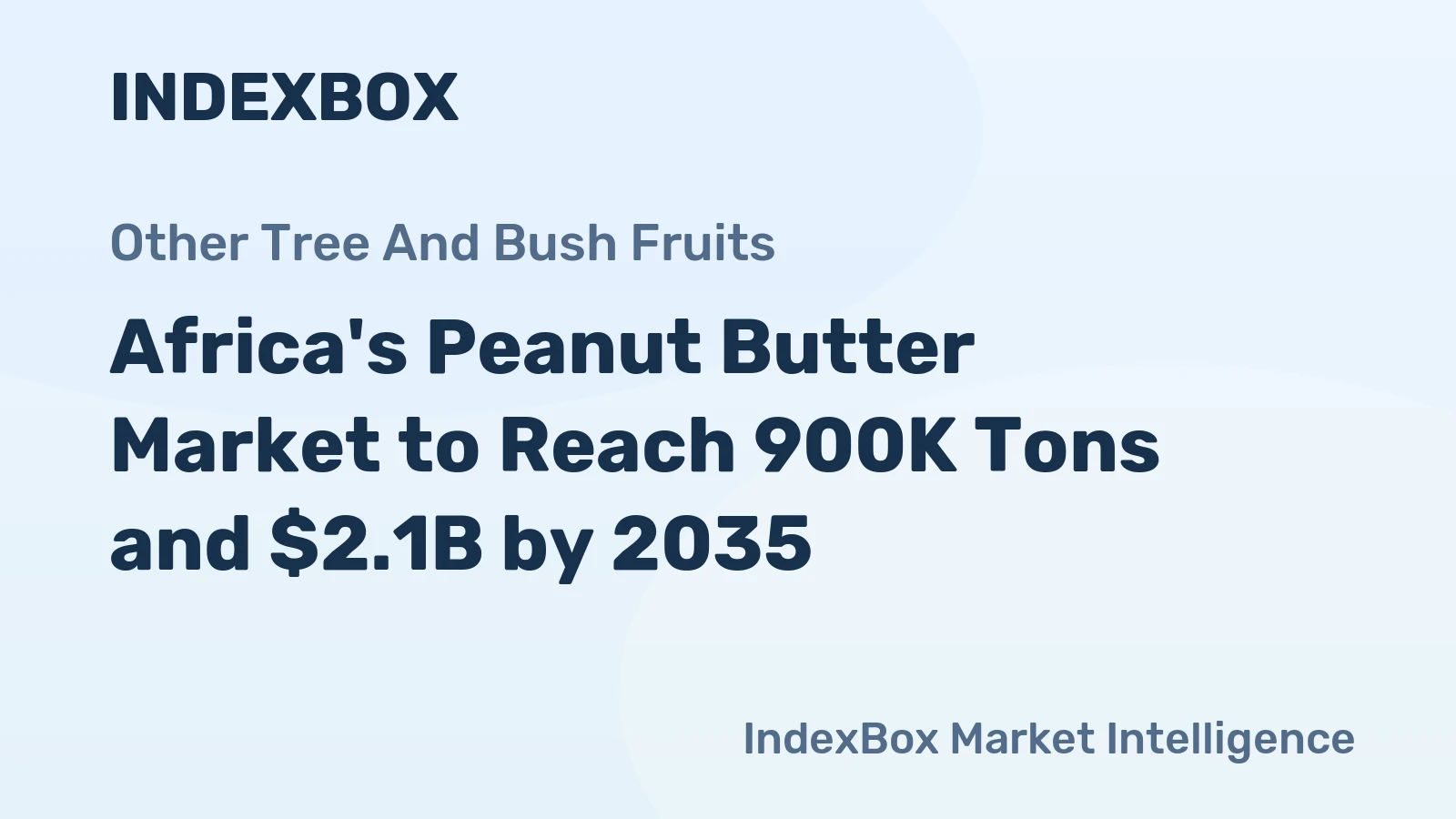 Africa's Peanut Butter Market to Reach 900K Tons and $2.1B by 2035