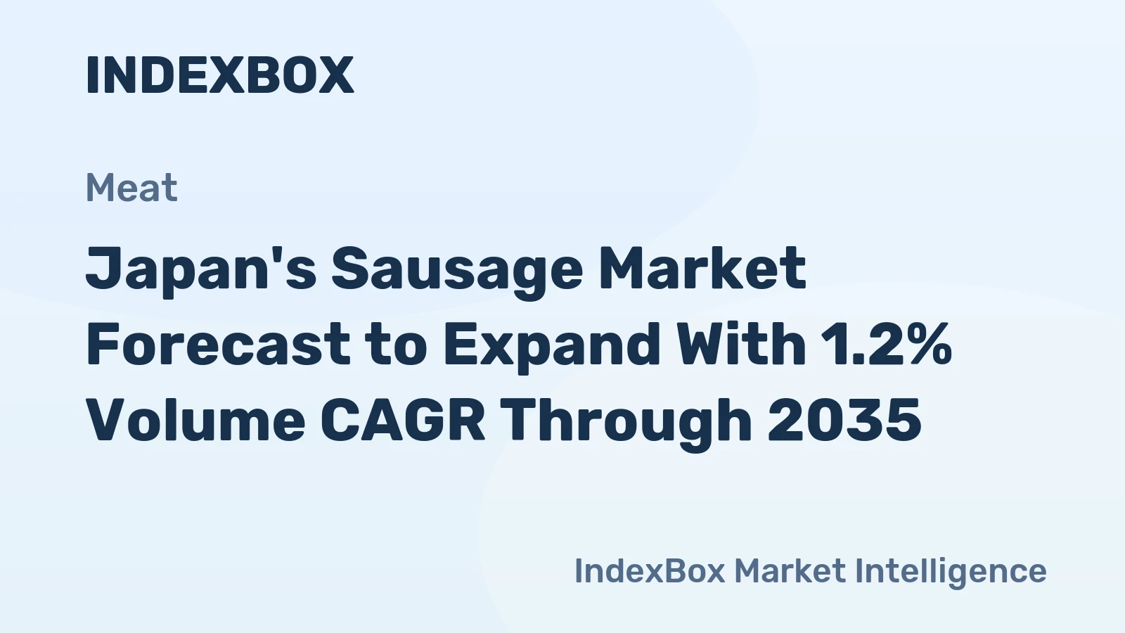 Japan's Sausage Market Forecast to Expand With 1.2% Volume CAGR Through 2035