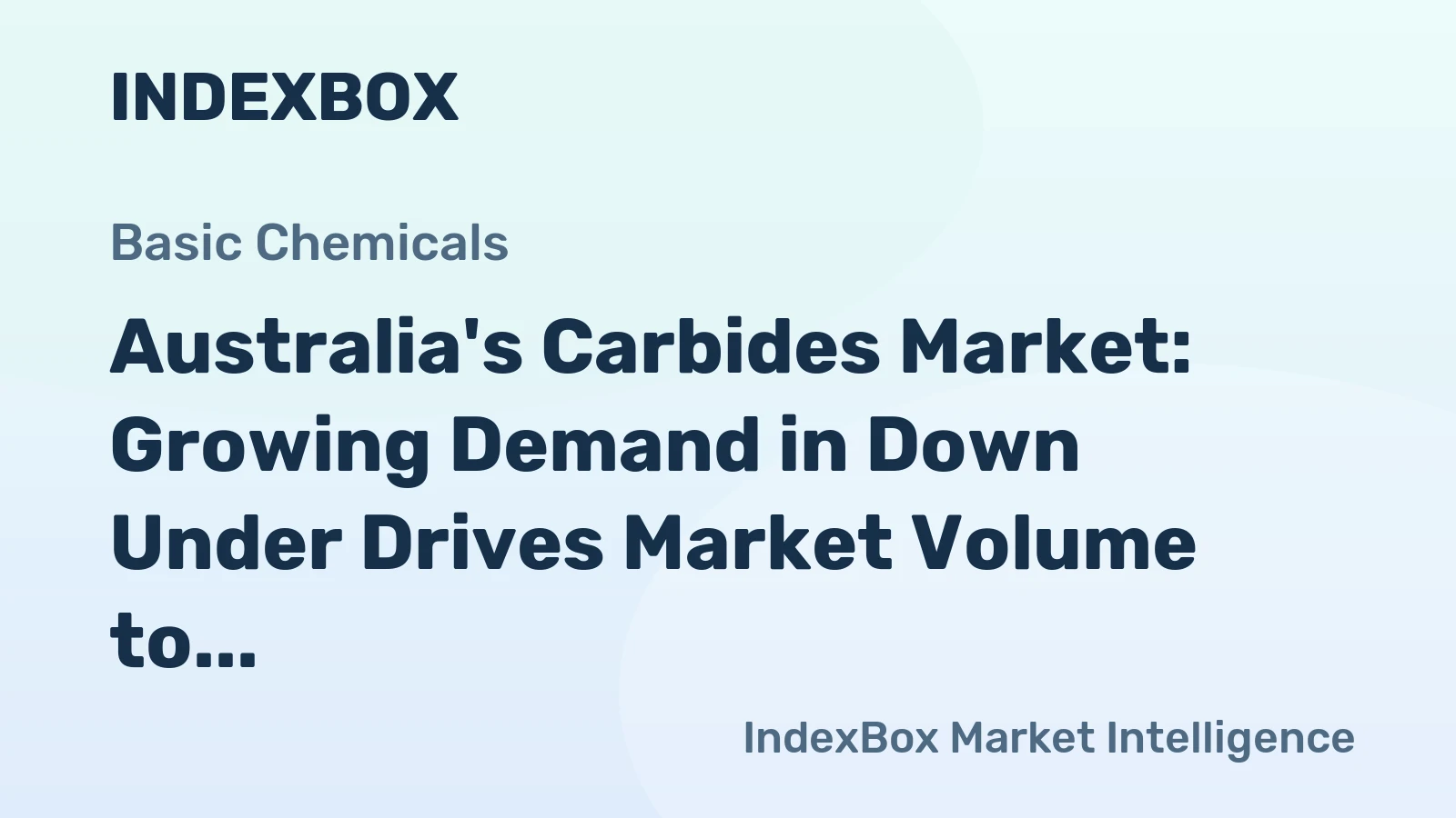 Australia's Carbides Market: Growing Demand in Down Under Drives Market Volume to 6.9K tons and Market Value to $16M by 2035
