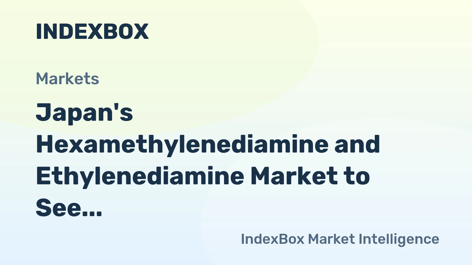 Japan's Hexamethylenediamine and Ethylenediamine Market to See Gradual Growth with 1.7% CAGR