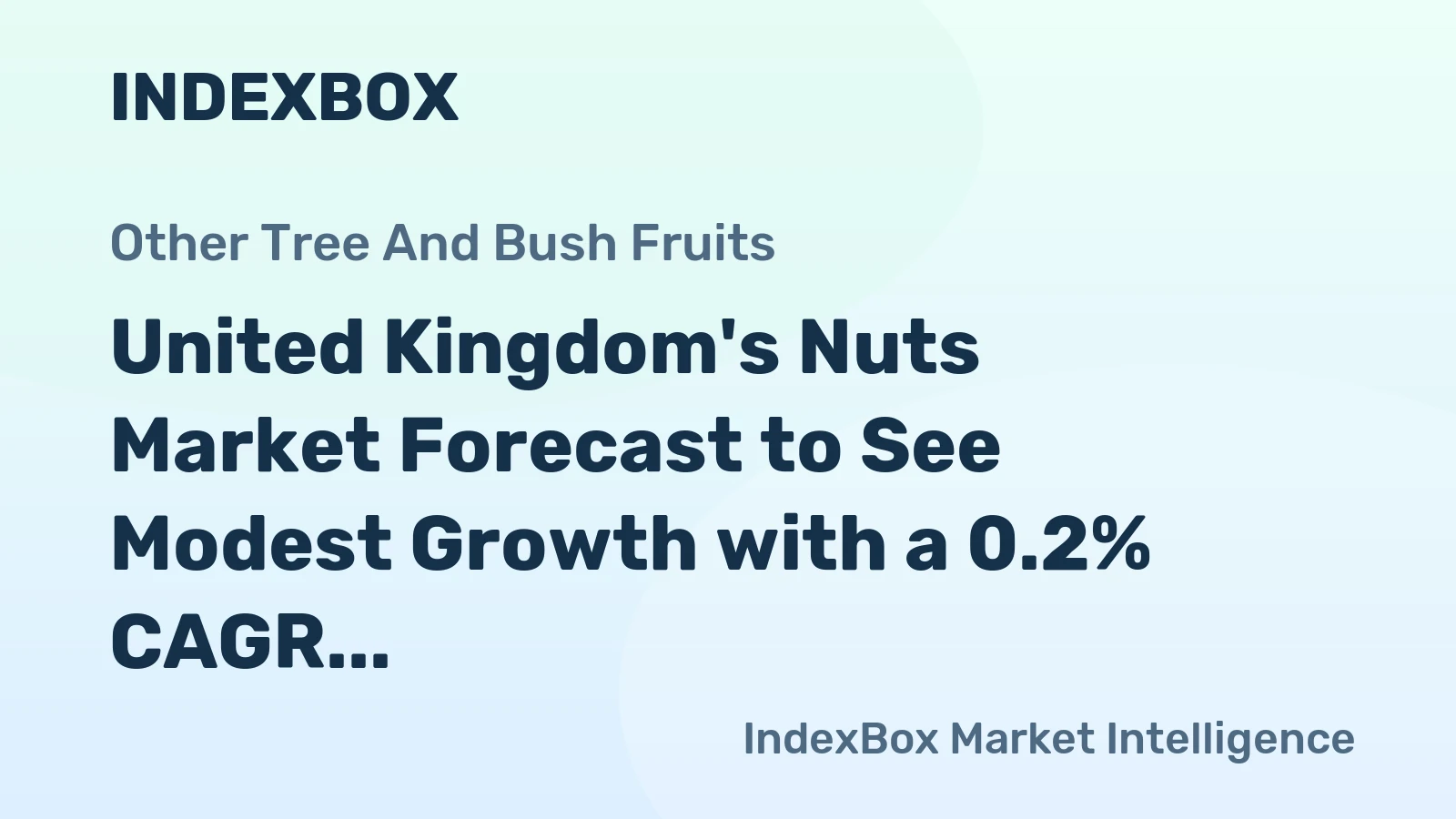 United Kingdom's Nuts Market Forecast to See Modest Growth with a 0.2% CAGR