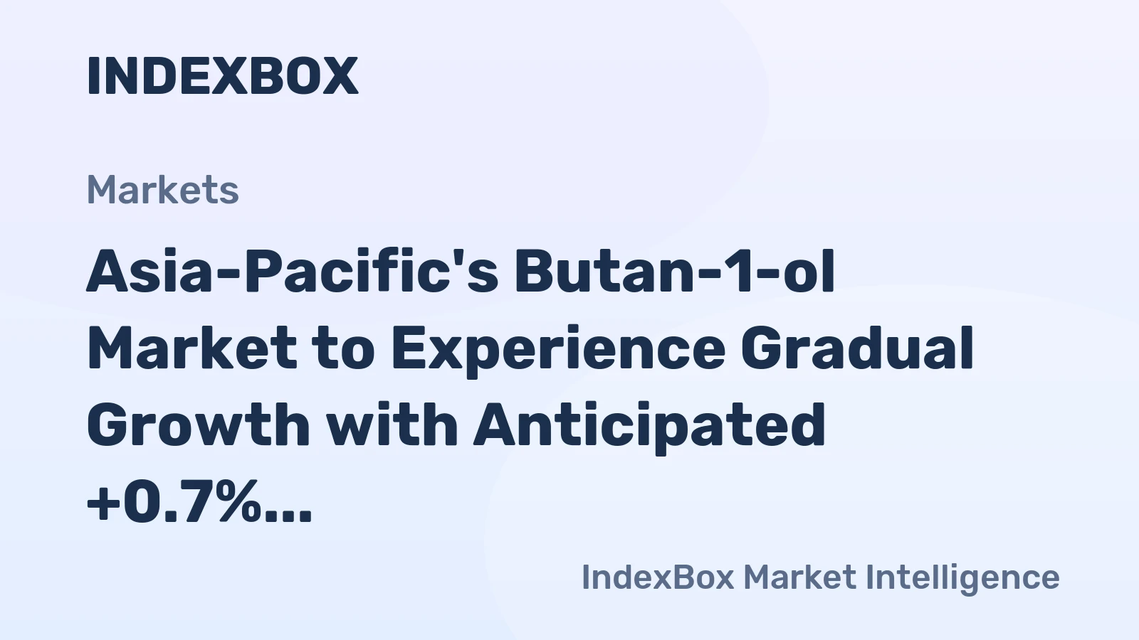 Asia-Pacific's Butan-1-ol Market to Experience Gradual Growth with Anticipated +0.7% CAGR by 2035