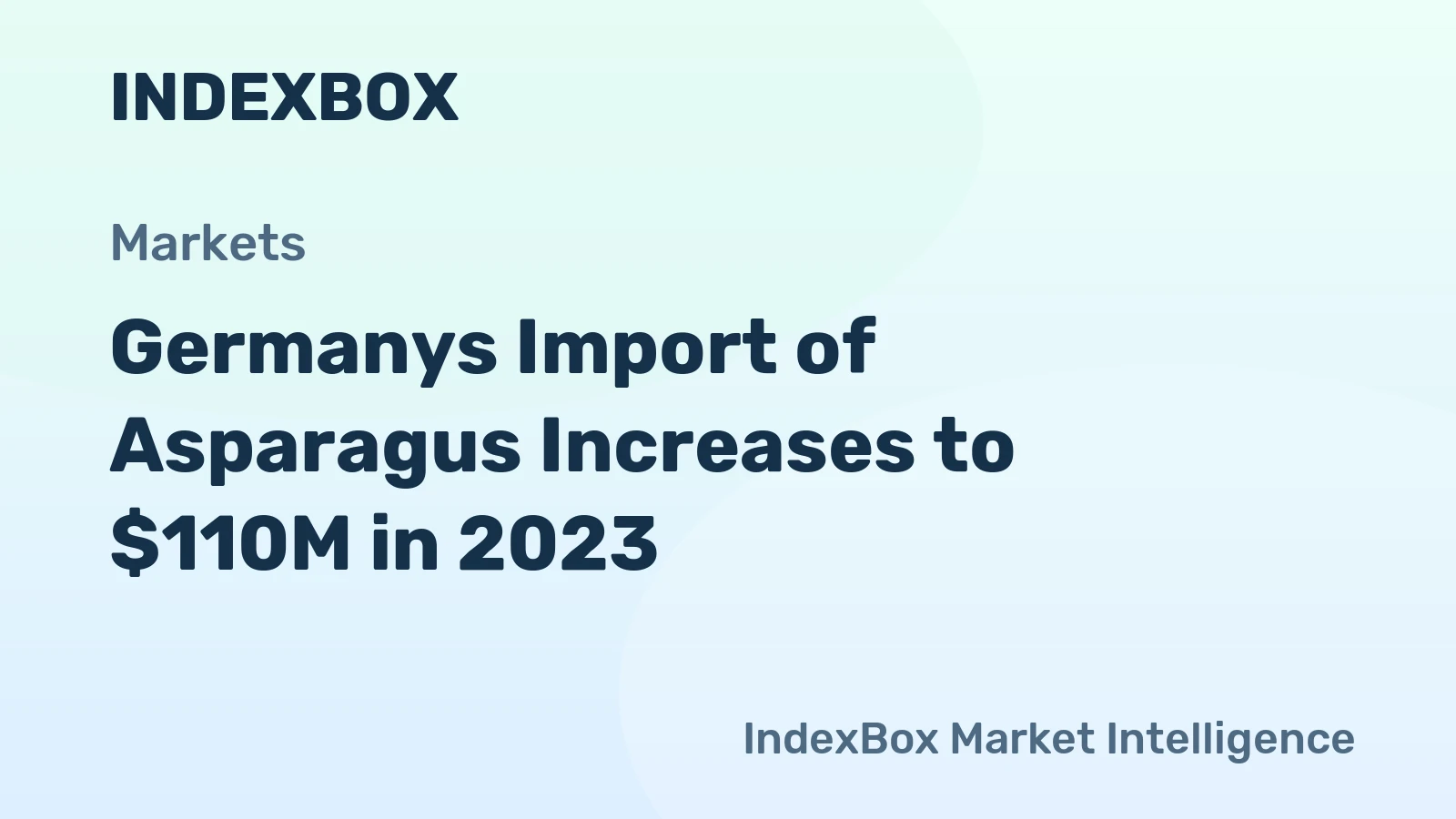 Germanys Import of Asparagus Increases to $110M in 2023