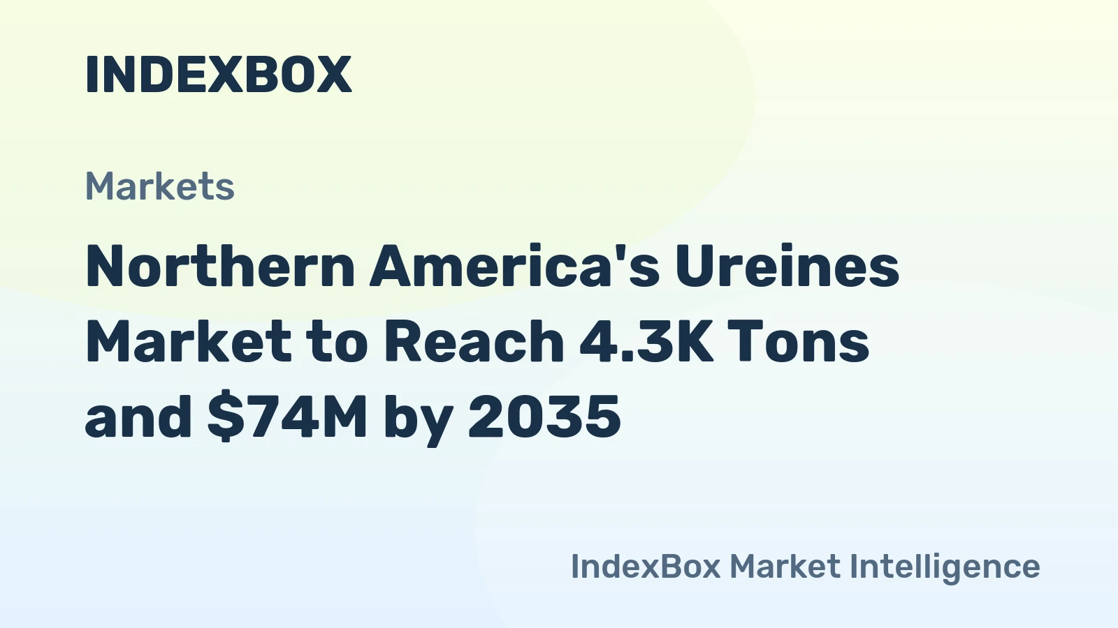 Northern America's Ureines Market to Reach 4.3K Tons and $74M by 2035