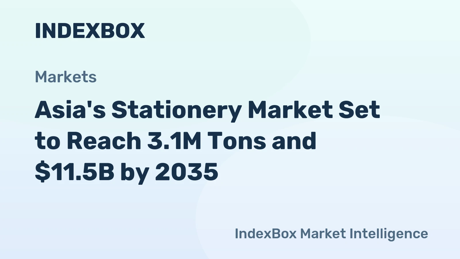 Asia's Stationery Market Set to Reach 3.1M Tons and $11.5B by 2035