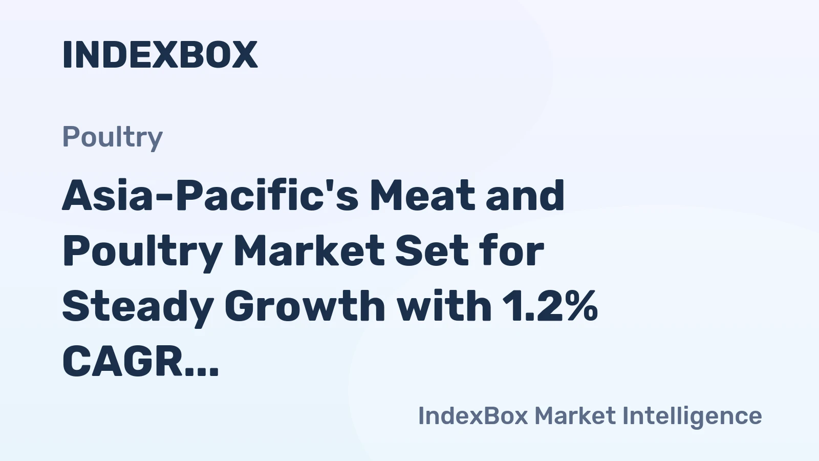 Asia-Pacific's Meat and Poultry Market Set for Steady Growth with 1.2% CAGR Through 2035