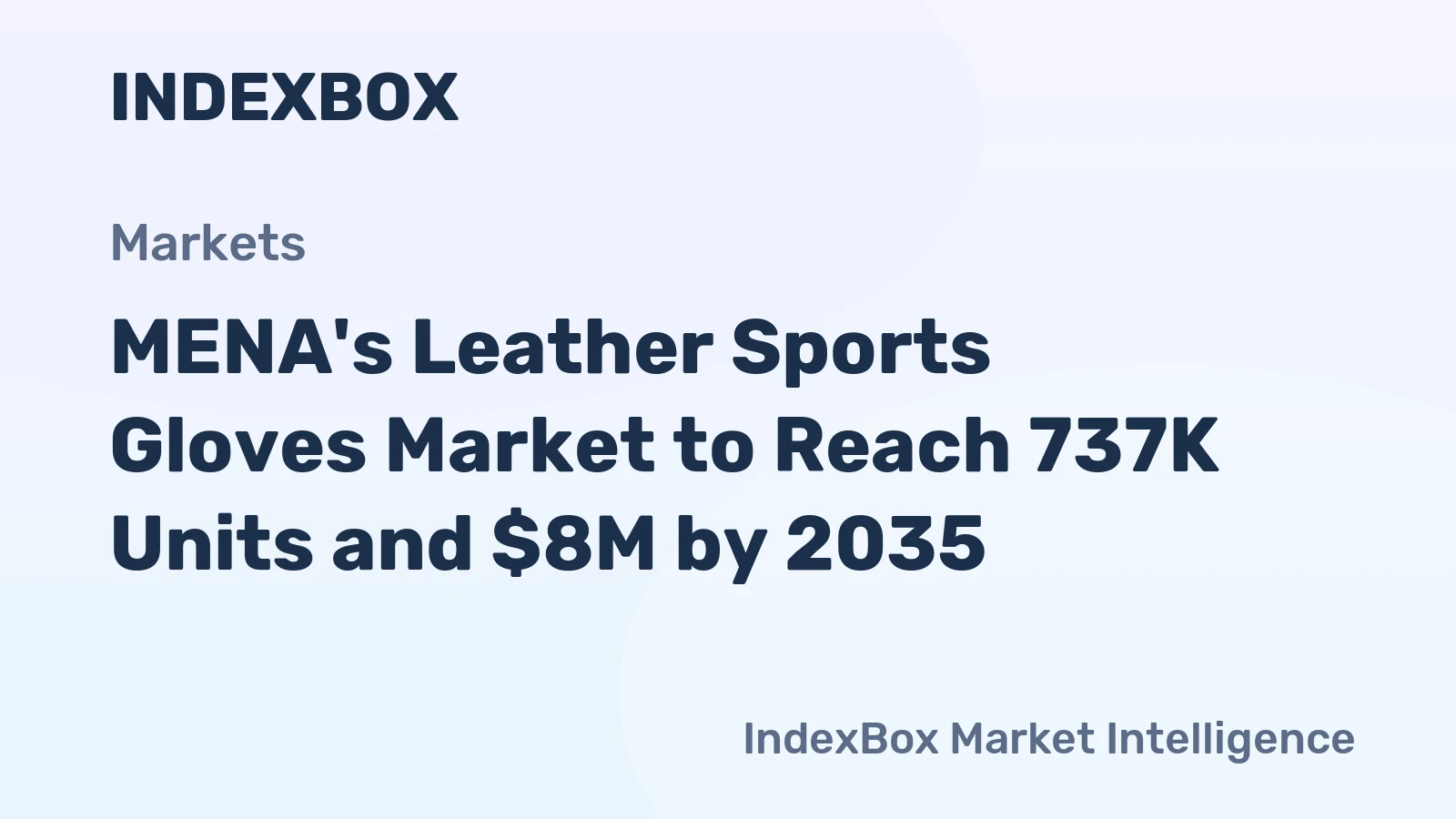 MENA's Leather Sports Gloves Market to Reach 737K Units and $8M by 2035