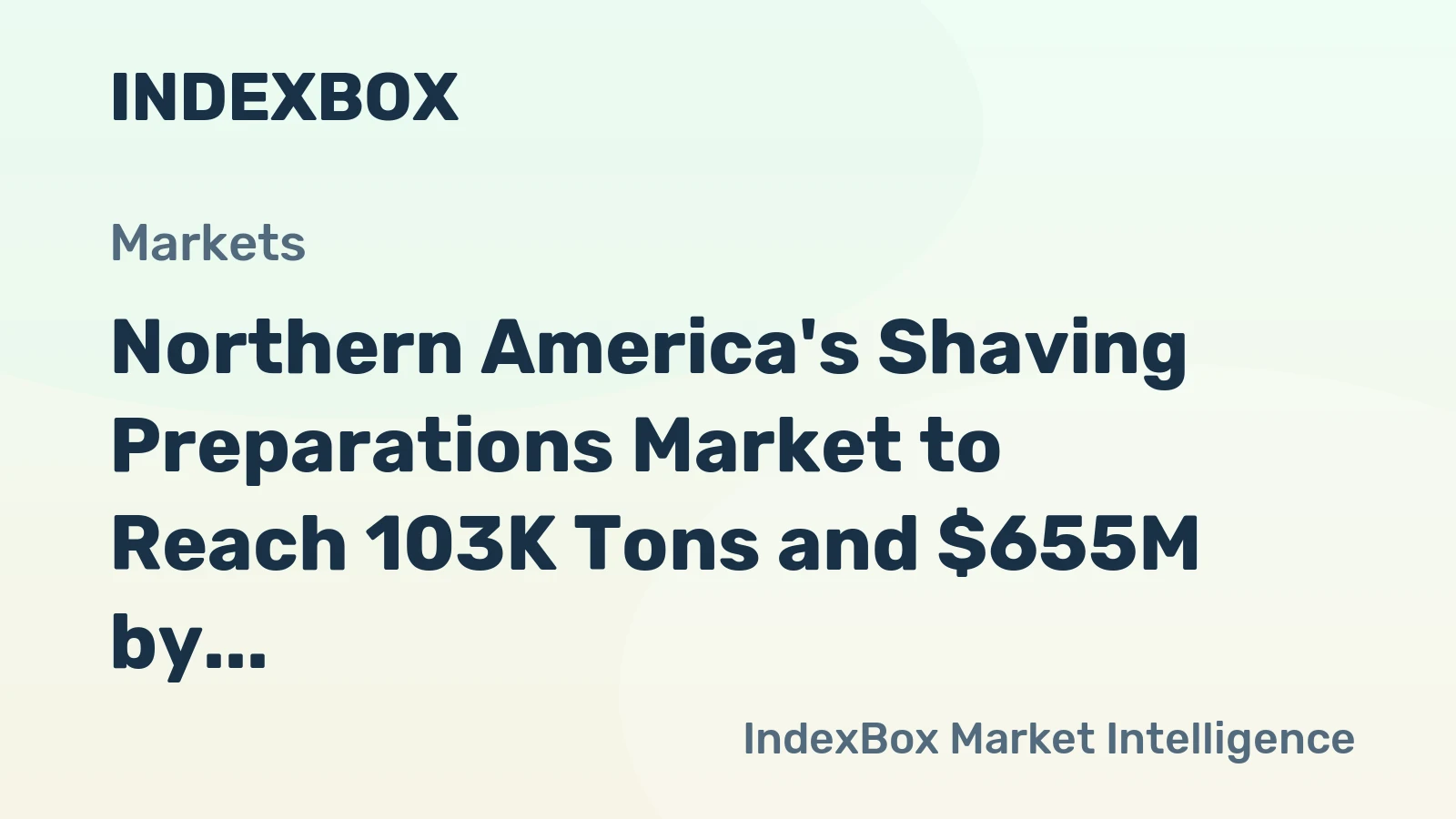 Northern America's Shaving Preparations Market to Reach 103K Tons and $655M by 2035
