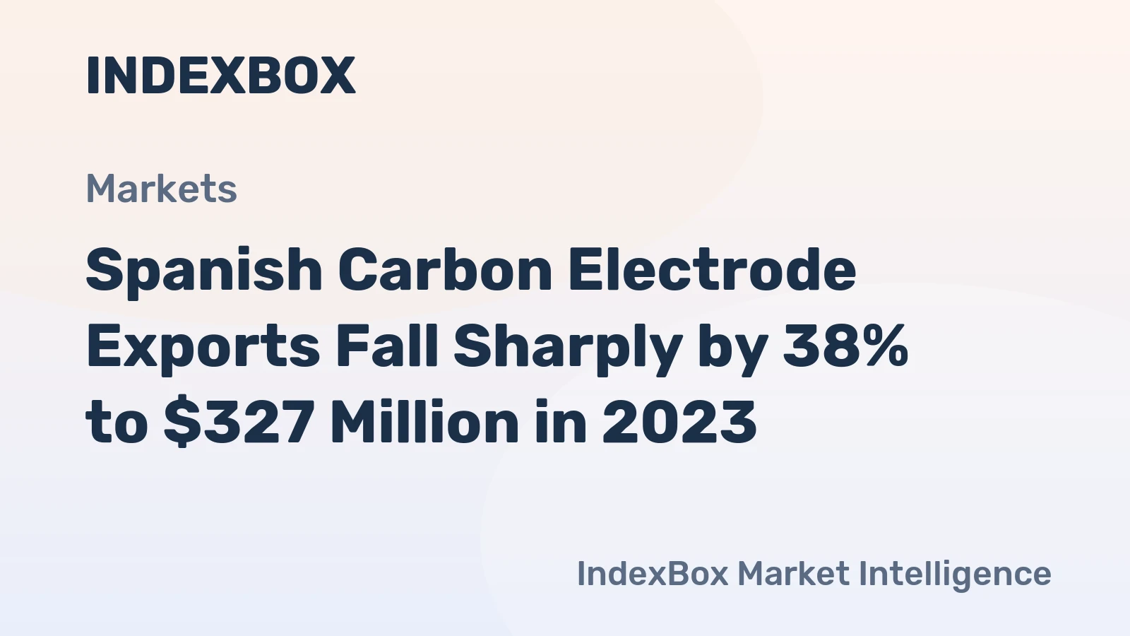 Spanish Carbon Electrode Exports Fall Sharply by 38% to $327 Million in 2023