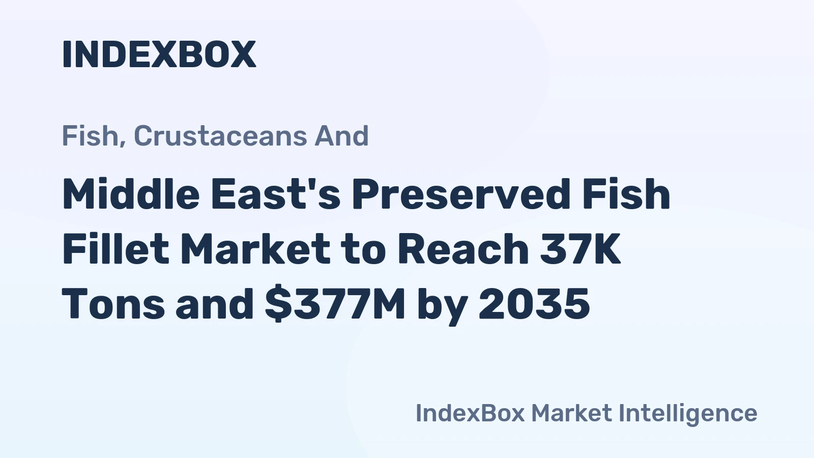 Middle East's Preserved Fish Fillet Market to Reach 37K Tons and $377M by 2035