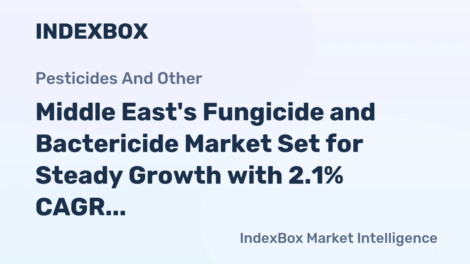 Middle East's Fungicide and Bactericide Market Set for Steady Growth with 2.1% CAGR